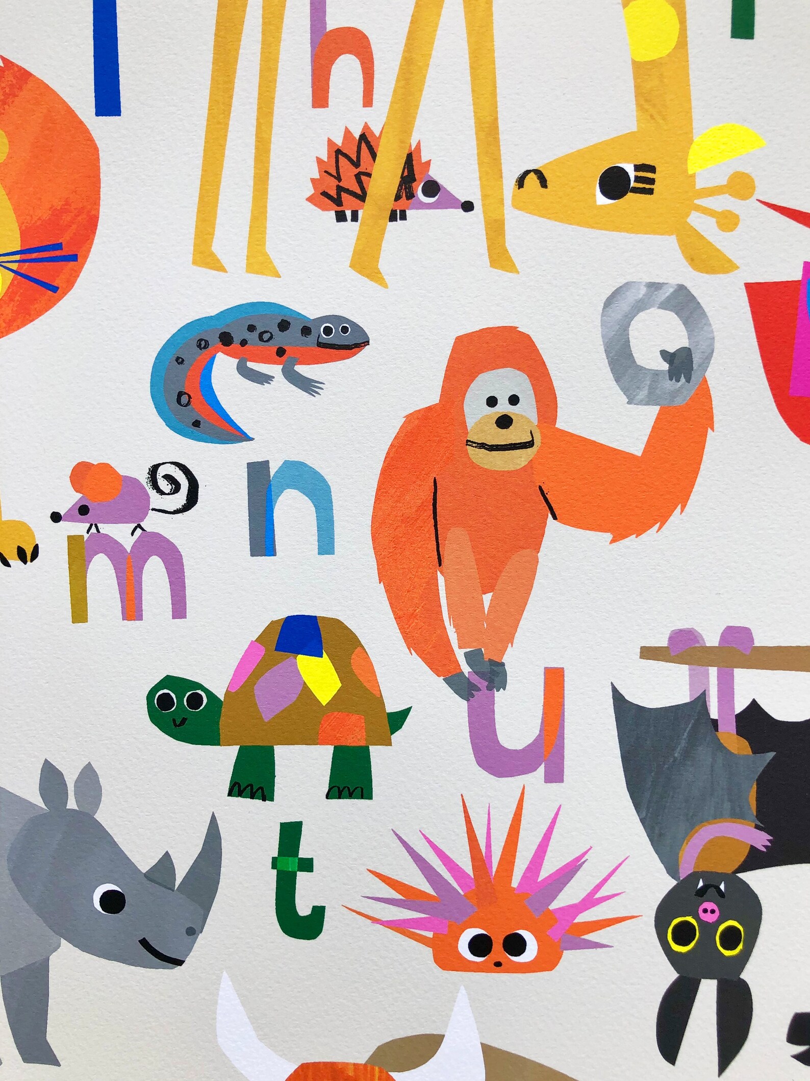 Personalised Animal Alphabet Print - Etsy