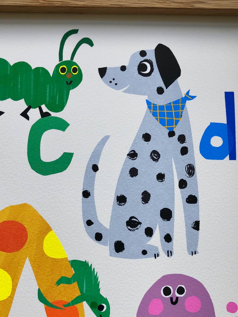 Personalised Animal Alphabet Print - Etsy