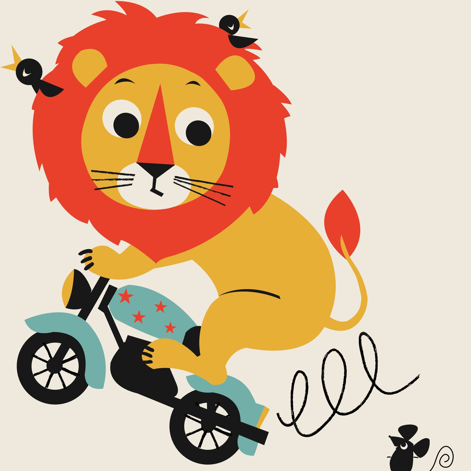 Personalised 'leaping Lion' Name Print Letter L Leo - Etsy