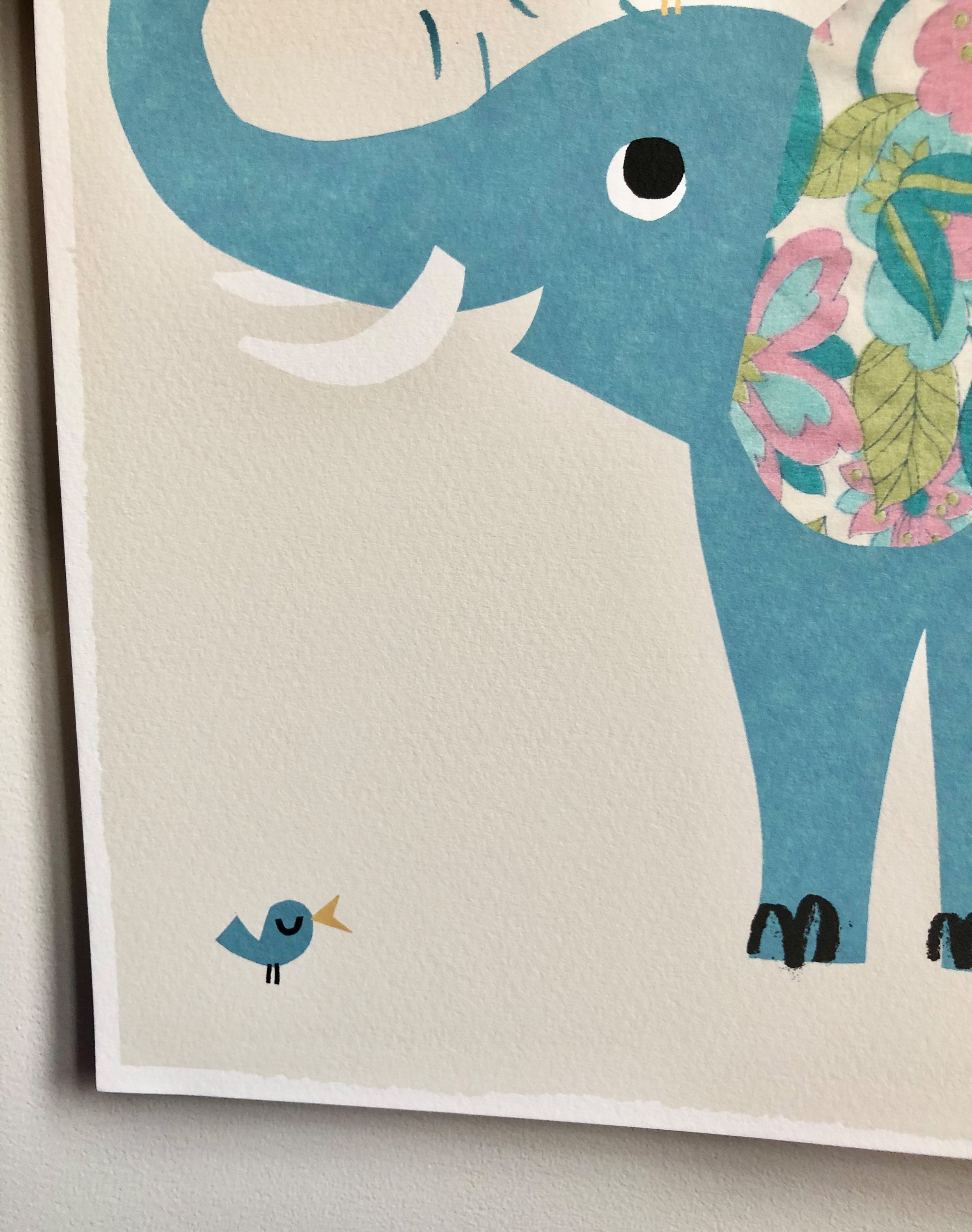 Elephant Personalised Name Print - Etsy