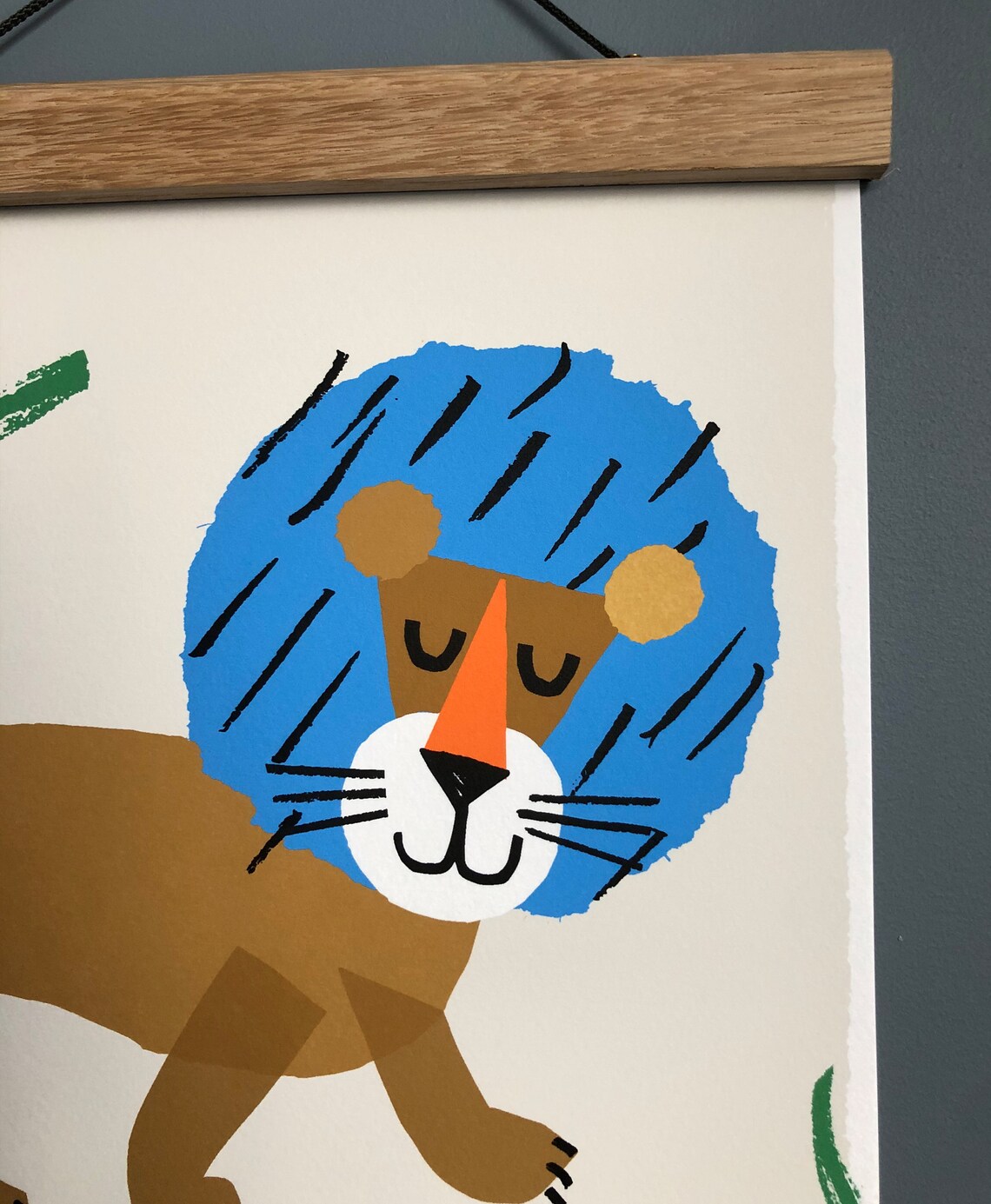 Lion Personalised Name Print - Etsy