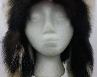 Handmade Skunk Hat With Face Extra Wide White Stripes - Etsy
