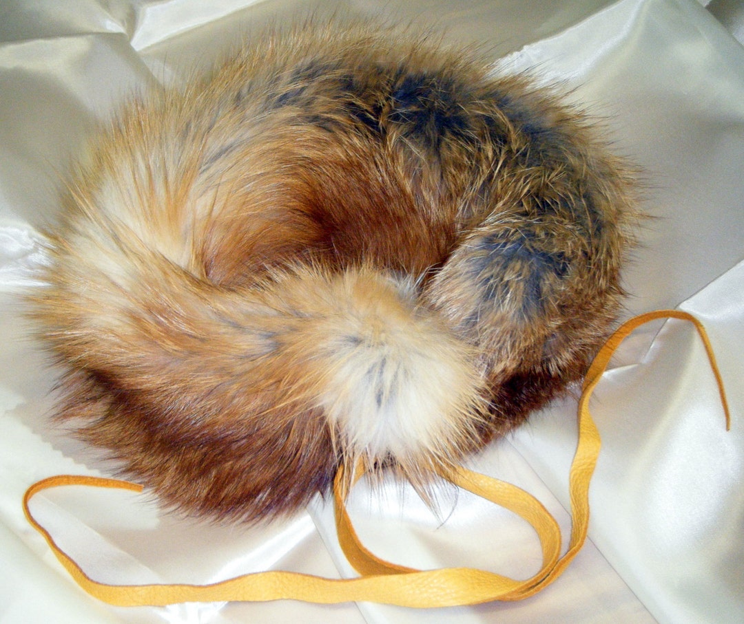 Red Fox Neckwarmer or Red Fox Neck Warmer With Tail. - Etsy