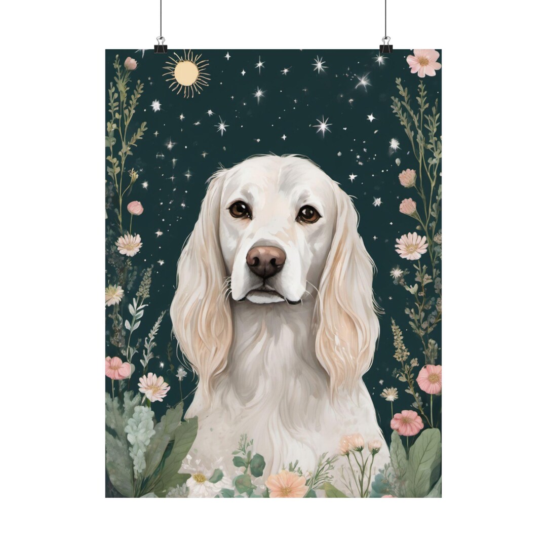 Custom Pet Name Portrait Poster, Personalized Dog Cat Wall Art, Pet ...