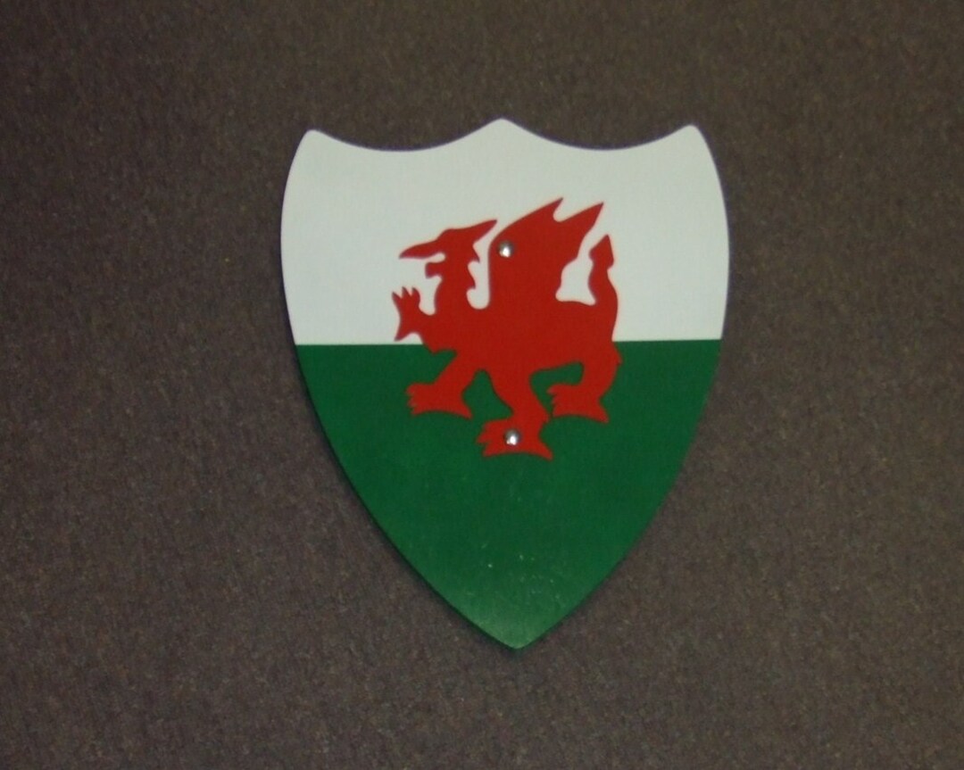 Welsh Flag Shield - Etsy