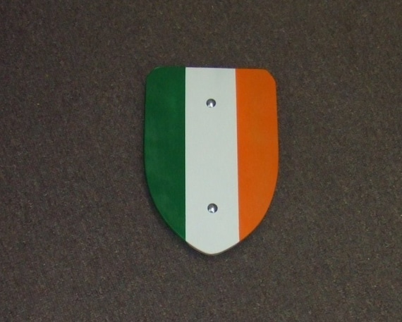 Irish Tri-color Flag Buckler Shield | Etsy