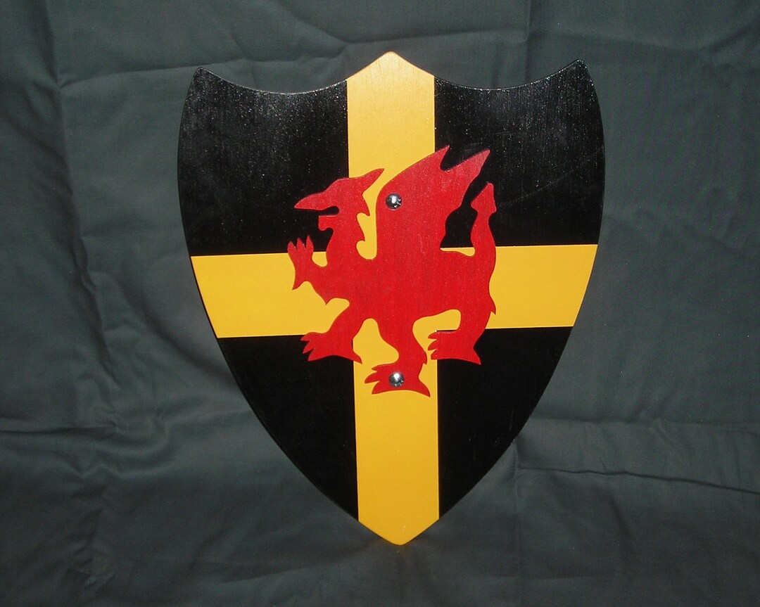St. Davids Cross Shield - Etsy