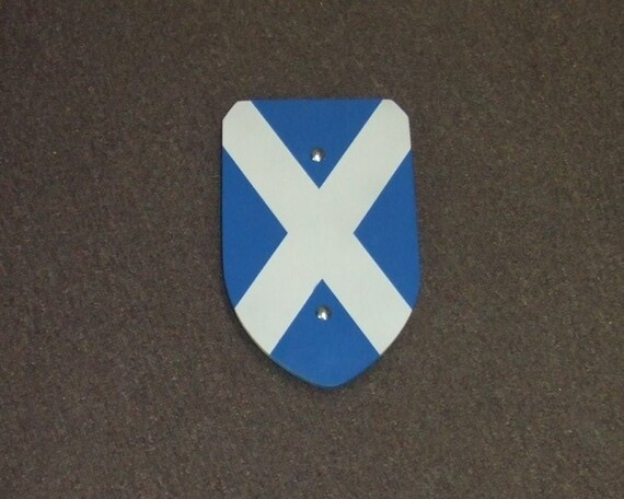 Scottish Saltire Flag Buckler Shield | Etsy