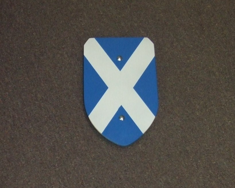 Scottish Saltire Flag Buckler Shield | Etsy