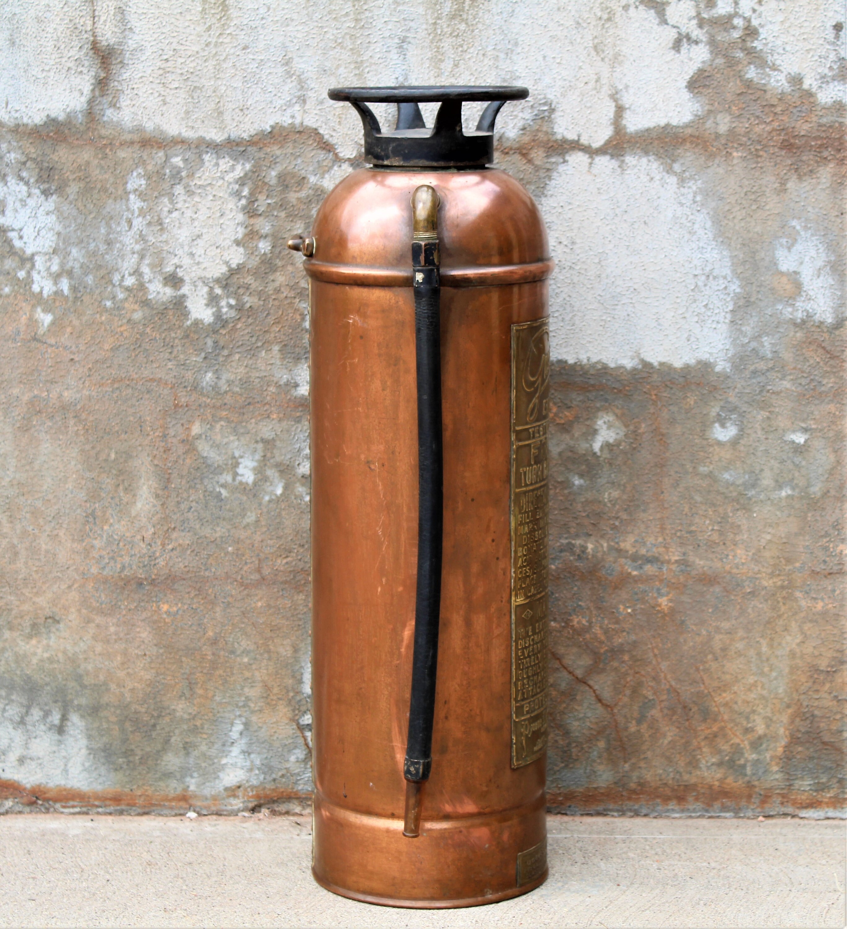 Fire Memorabilia / Guargene Fire Extinguisher / Fire Fighter / Antique ...