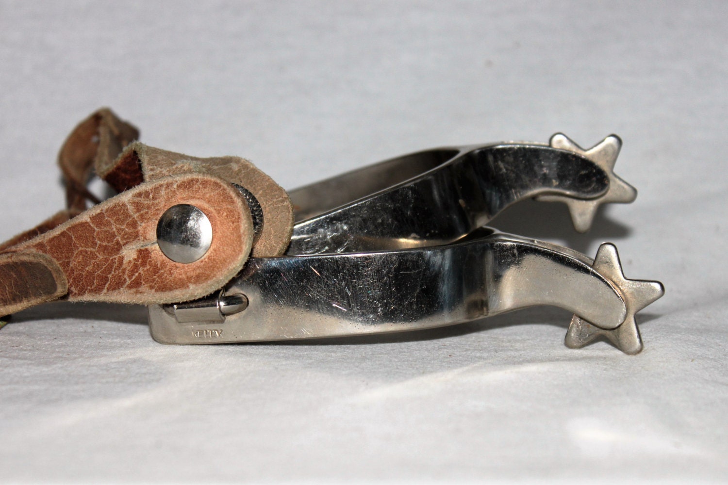 Pair of Vintage Kelly 5 Point Rowel Texas Spurs