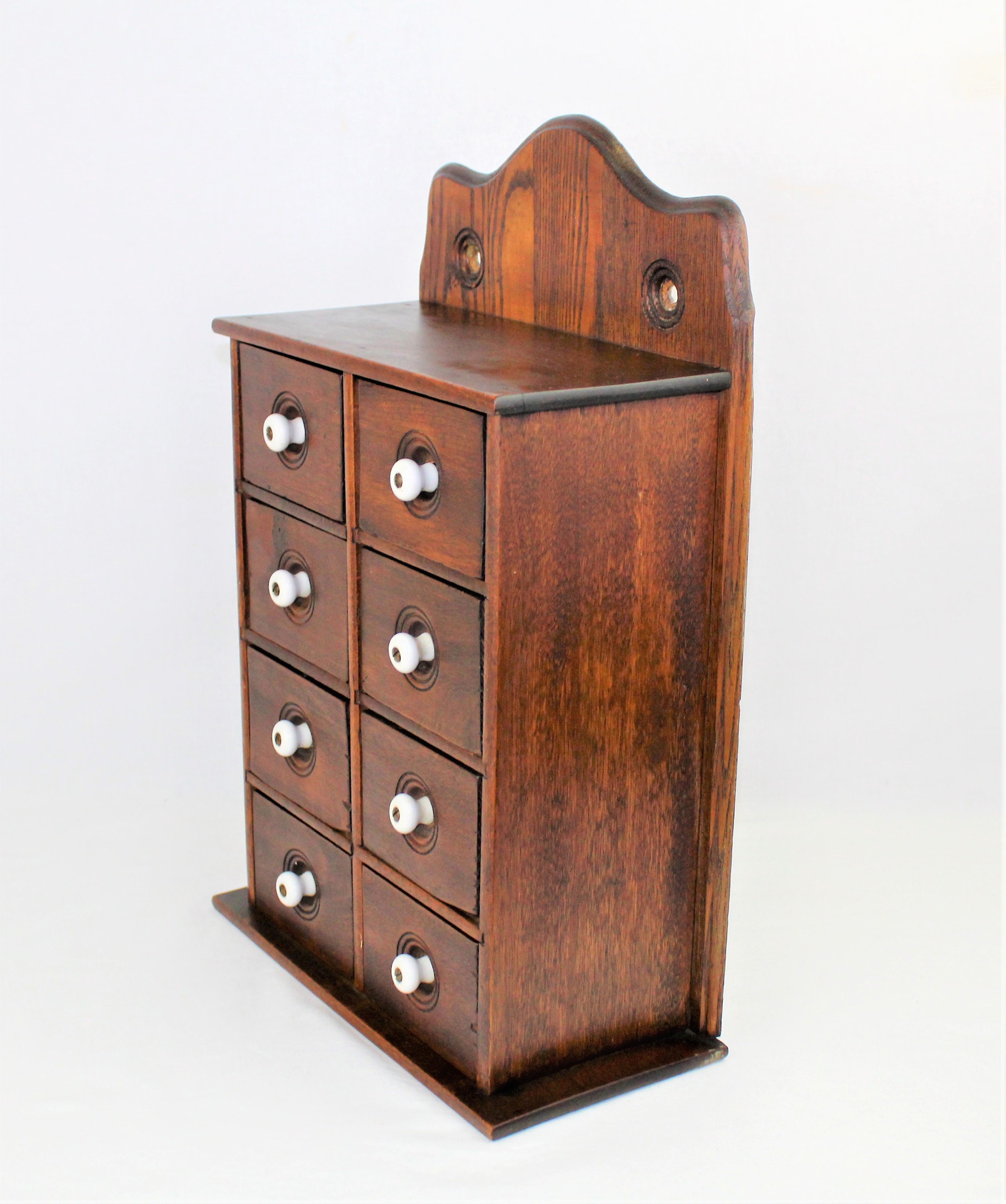 Antique Farm Ware/ Hanging Spice Cabinet / Primitive Decor / Spice Storage