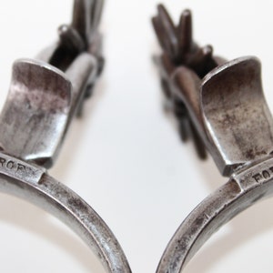 Antique 1880s, August Buermann Spurs, Hand-forged Western Spurs ...