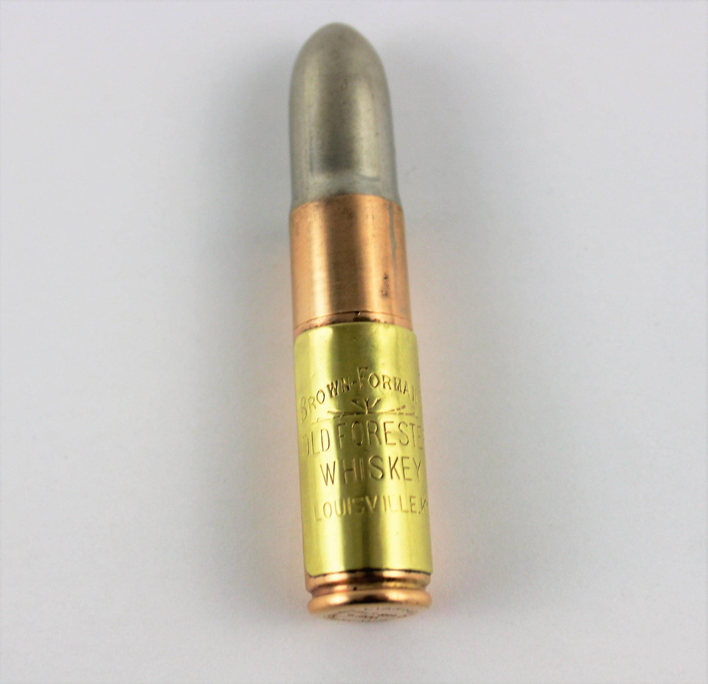 Antique 1900 Brass Bullet with Hidden Corkscrew Advertising Brown ...