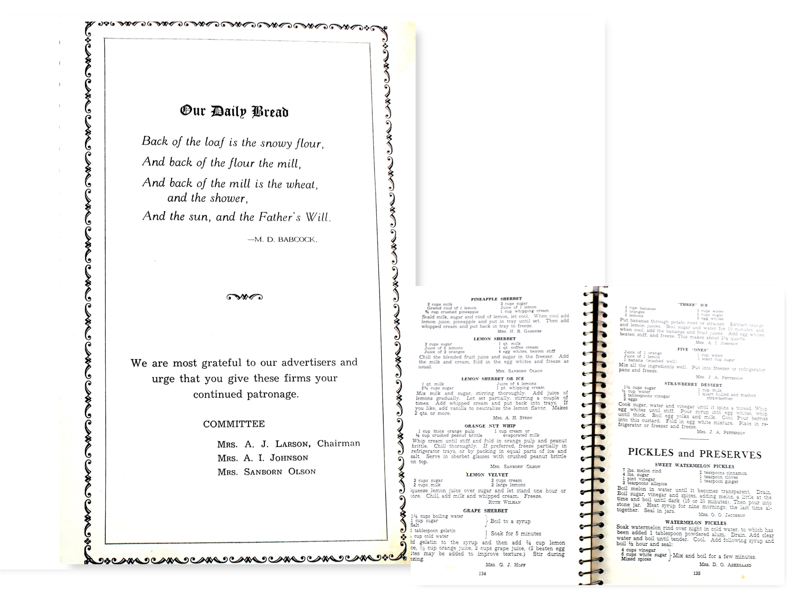 1920s Women s Church Committee Cook Book Fargo ND Moorhead MN 1920s Women s Church Committee Cook Book Fargo ND Moorhead MN