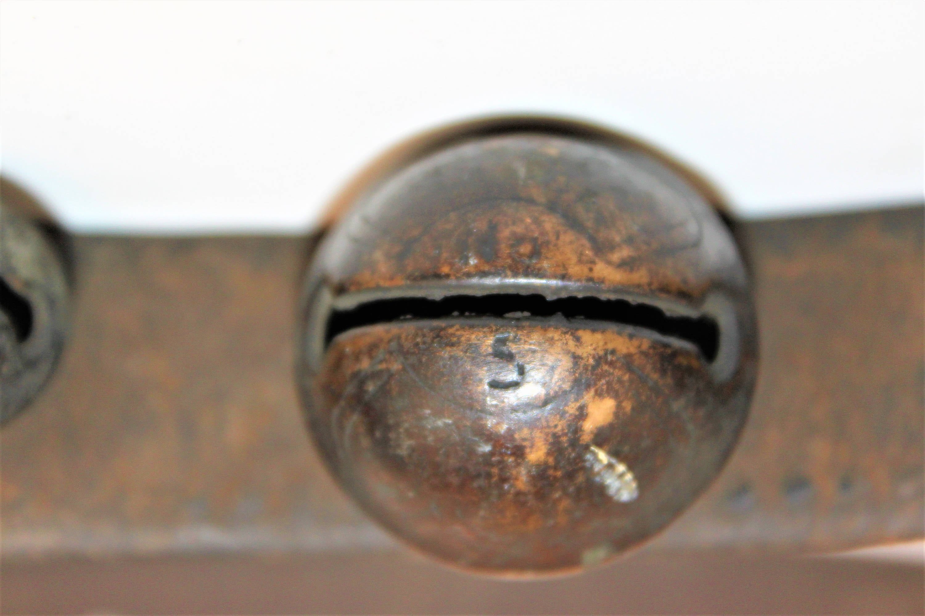 Antique Set of 6 Brass Sleigh Bells, Vintage Solid Brass Sleigh Bells ...