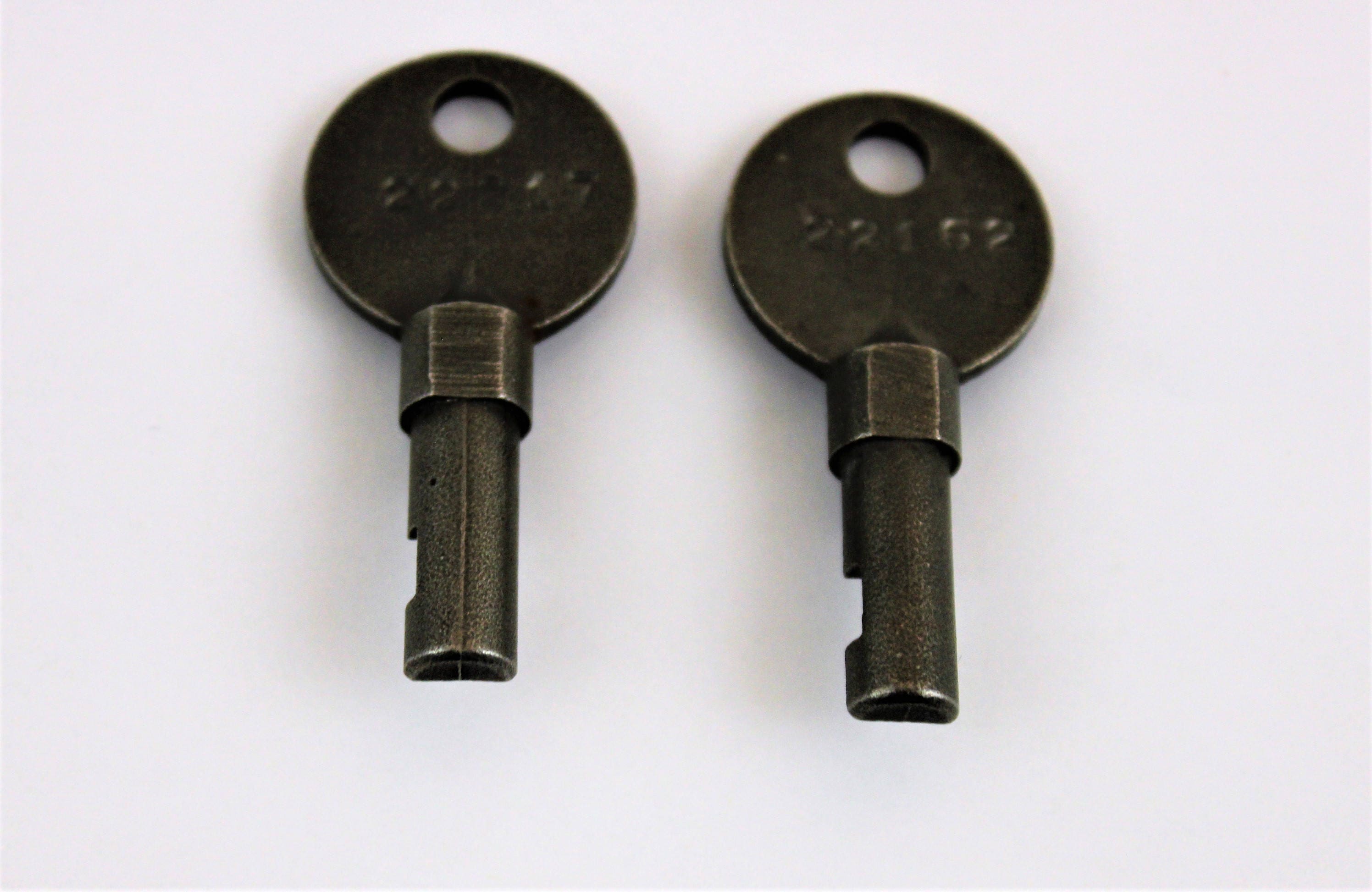 Two Number 105 High Security Sargent & Greenleaf Railroad Padlock keys