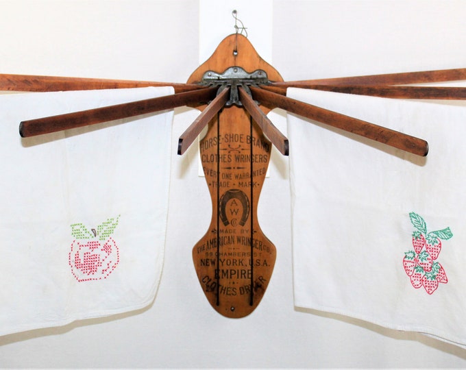 Antique Empire Clothes Dryer Rack, Wall Mount Drying Rack, - Etsy