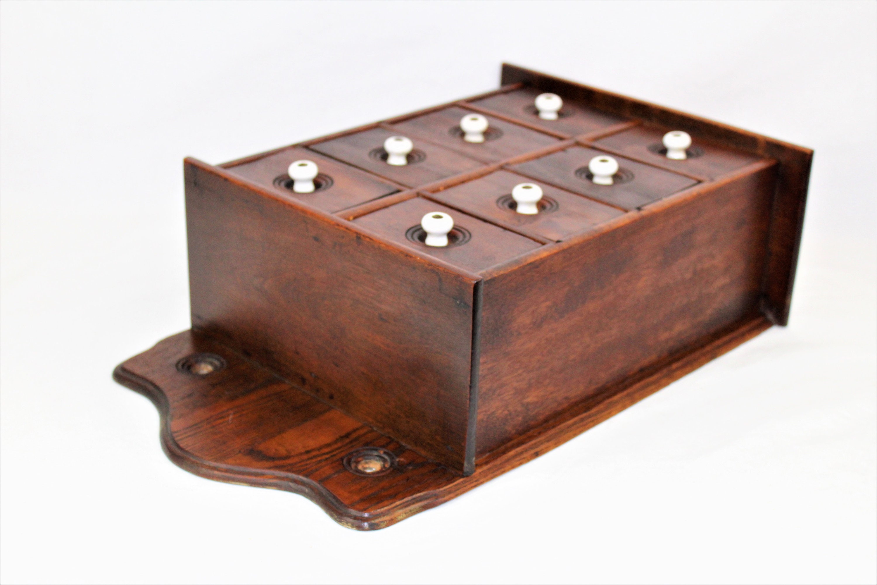 Antique Farm Ware/ Hanging Spice Cabinet / Primitive Decor / Spice Storage