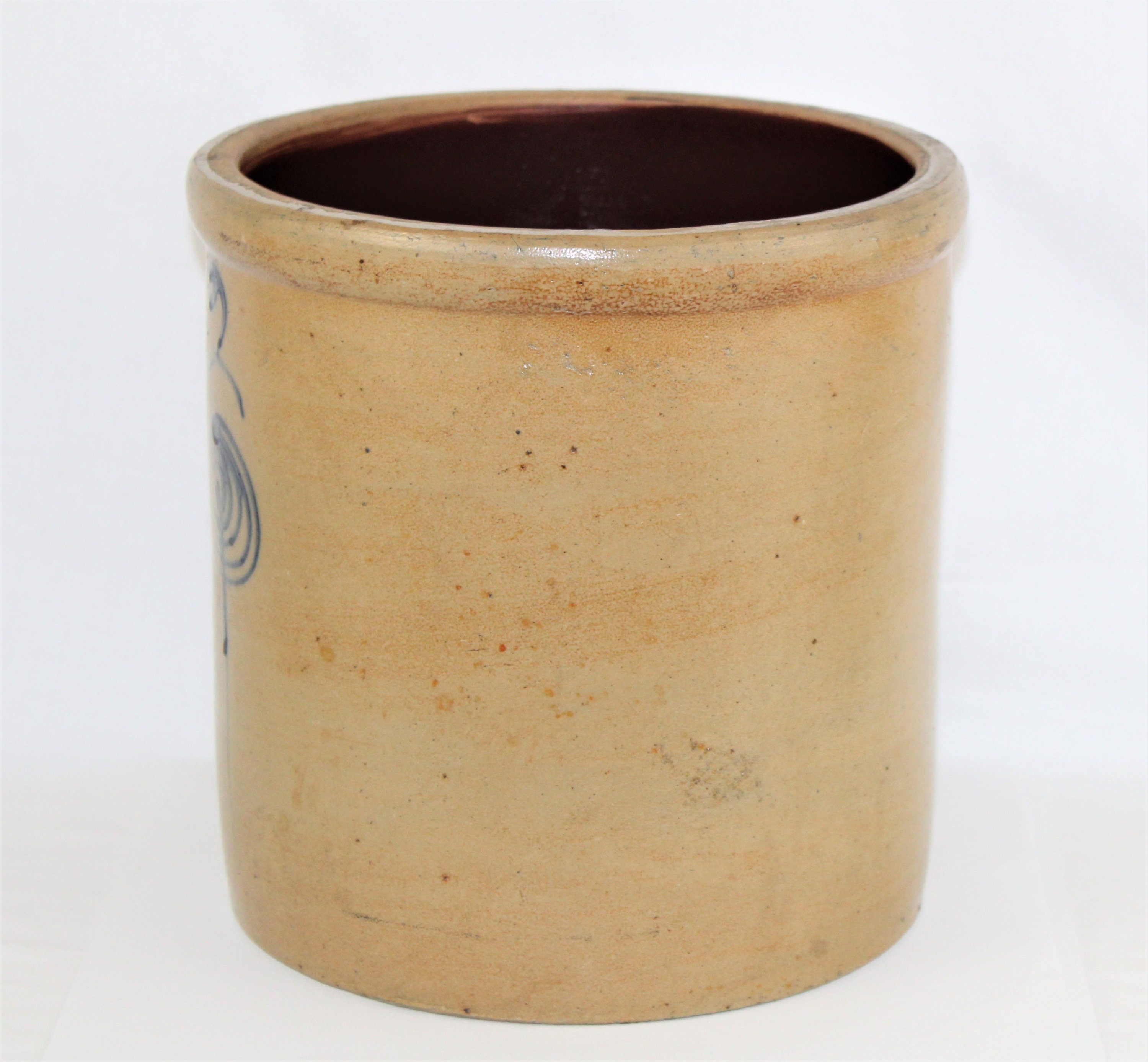 Antique 1880s, Red Wing Pottery Two Gallon Crock, Fermenting Crock