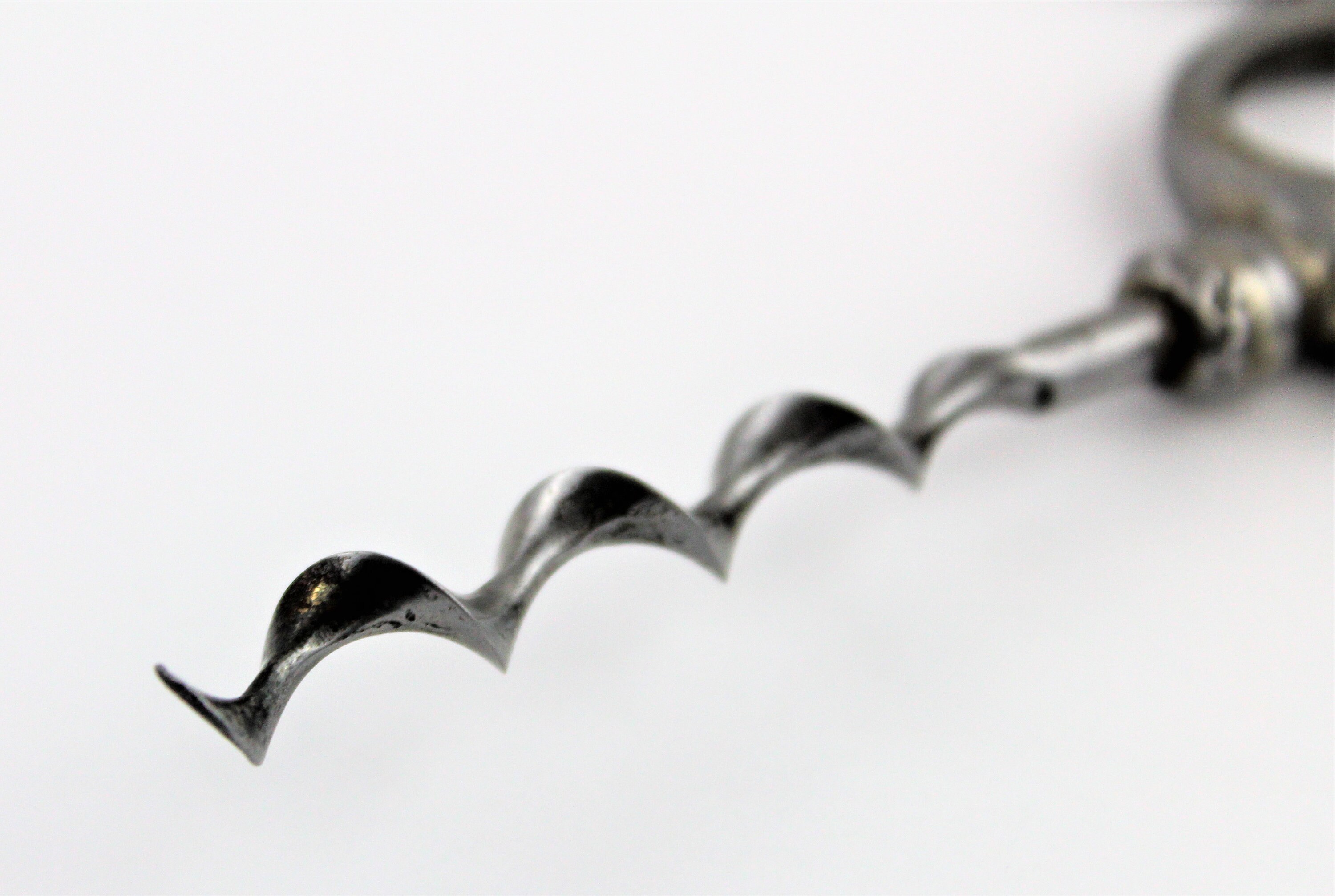 Antique Corkscrew, English Four Finger Pull Corkscrew with a Cap lifter ...