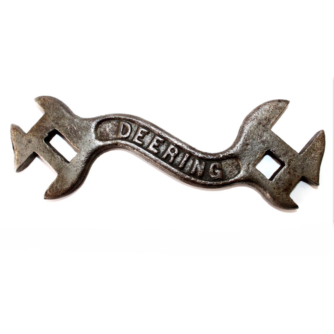 Vintage Deering Tractor Wrench - Antique Farm Tool, Harvester Co ...