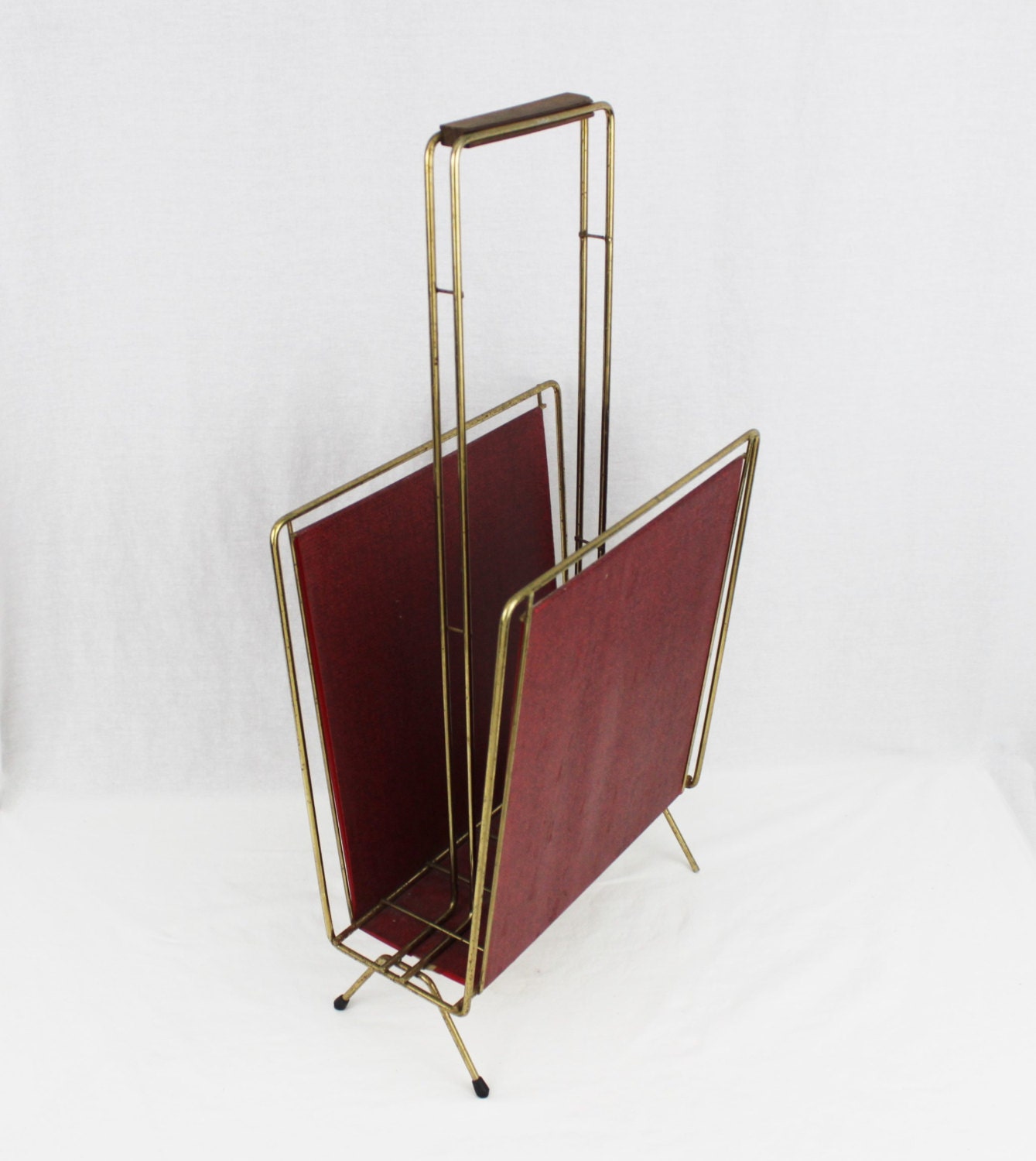 Vintage 1960s Mid-Century Modern Magazine Rack