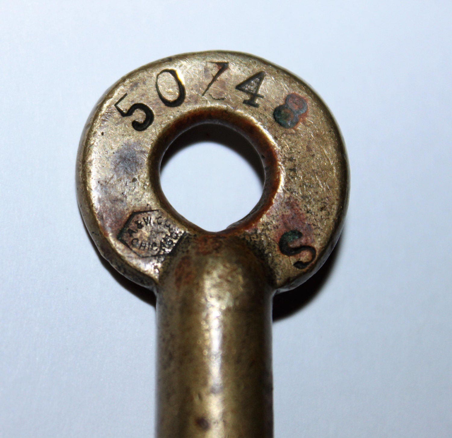 ICRR Hollow Barrel Brass Key, The Illinois Central Railroad, Railroad ...