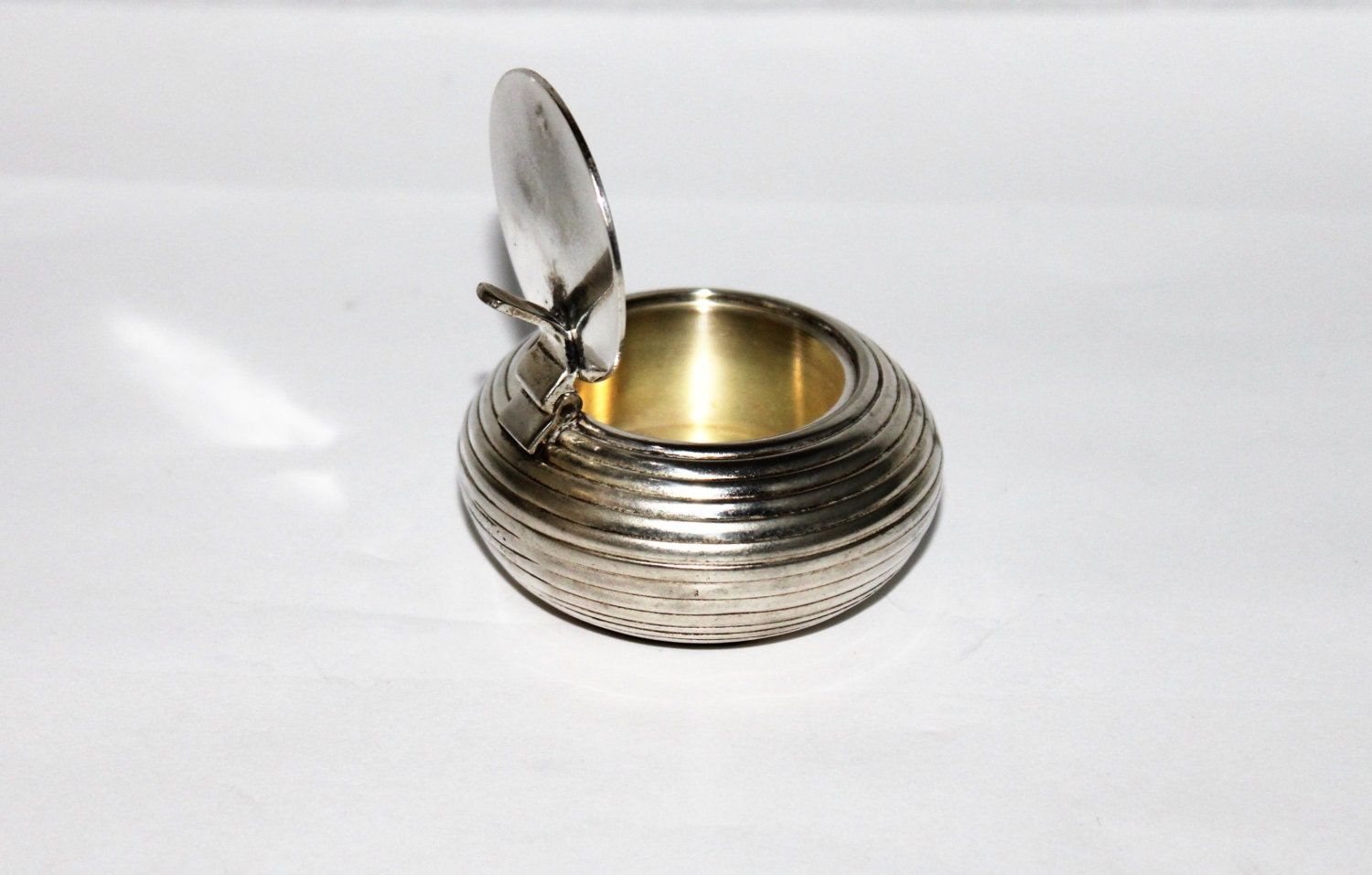 Vintage Silver Plated Ink Well