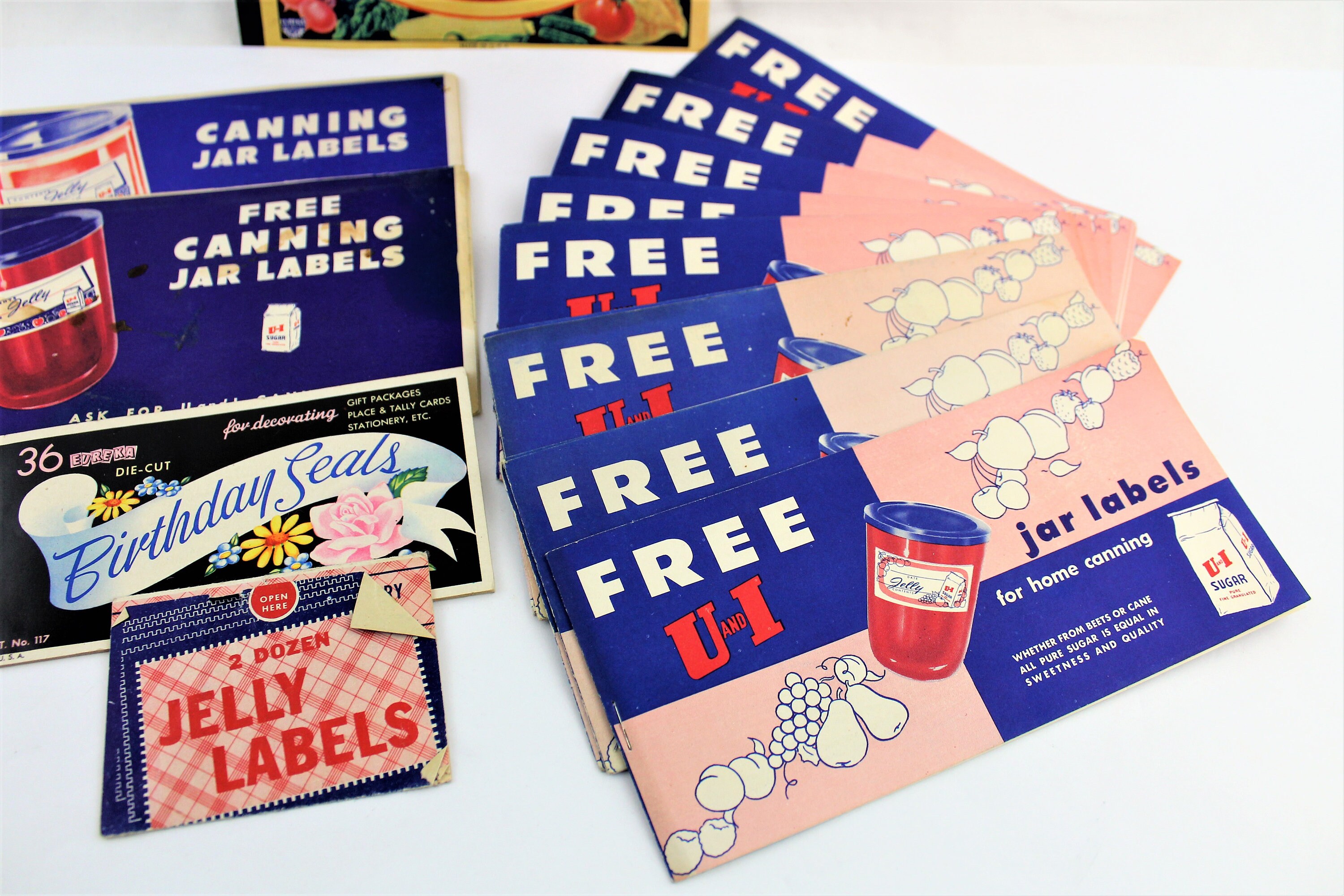 Vintage Collection of 21 Booklets of Adorable Canning Jar Labels for ...