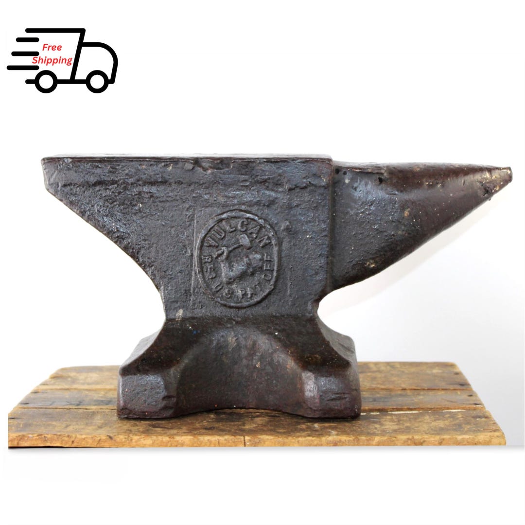 Vintage 50-pound Vulcan Blacksmith Anvil - Antique American-made Metal ...