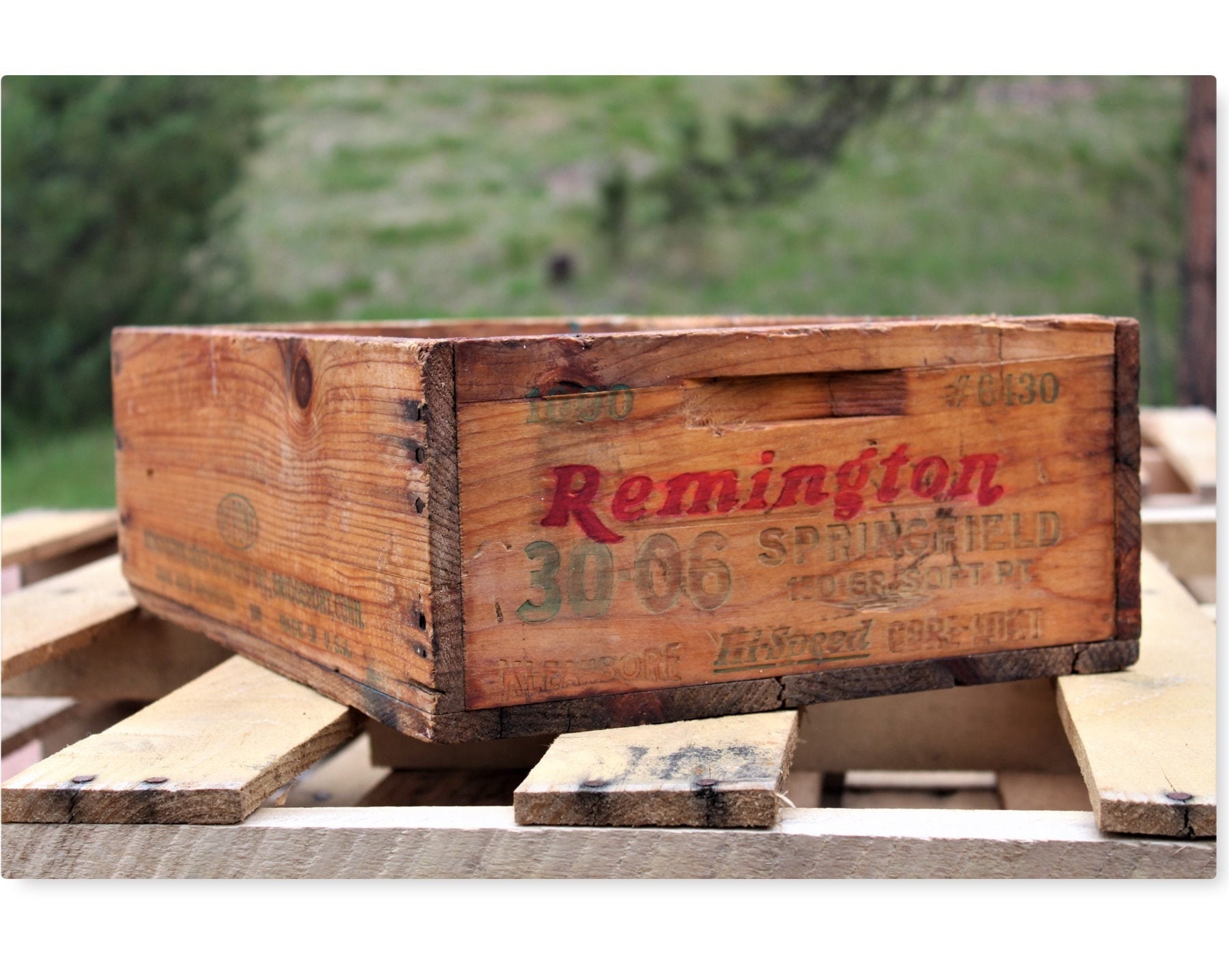 Wood Shipping Crate / Remington 30-06 Ammo / Wood Crate / 30-06 ...
