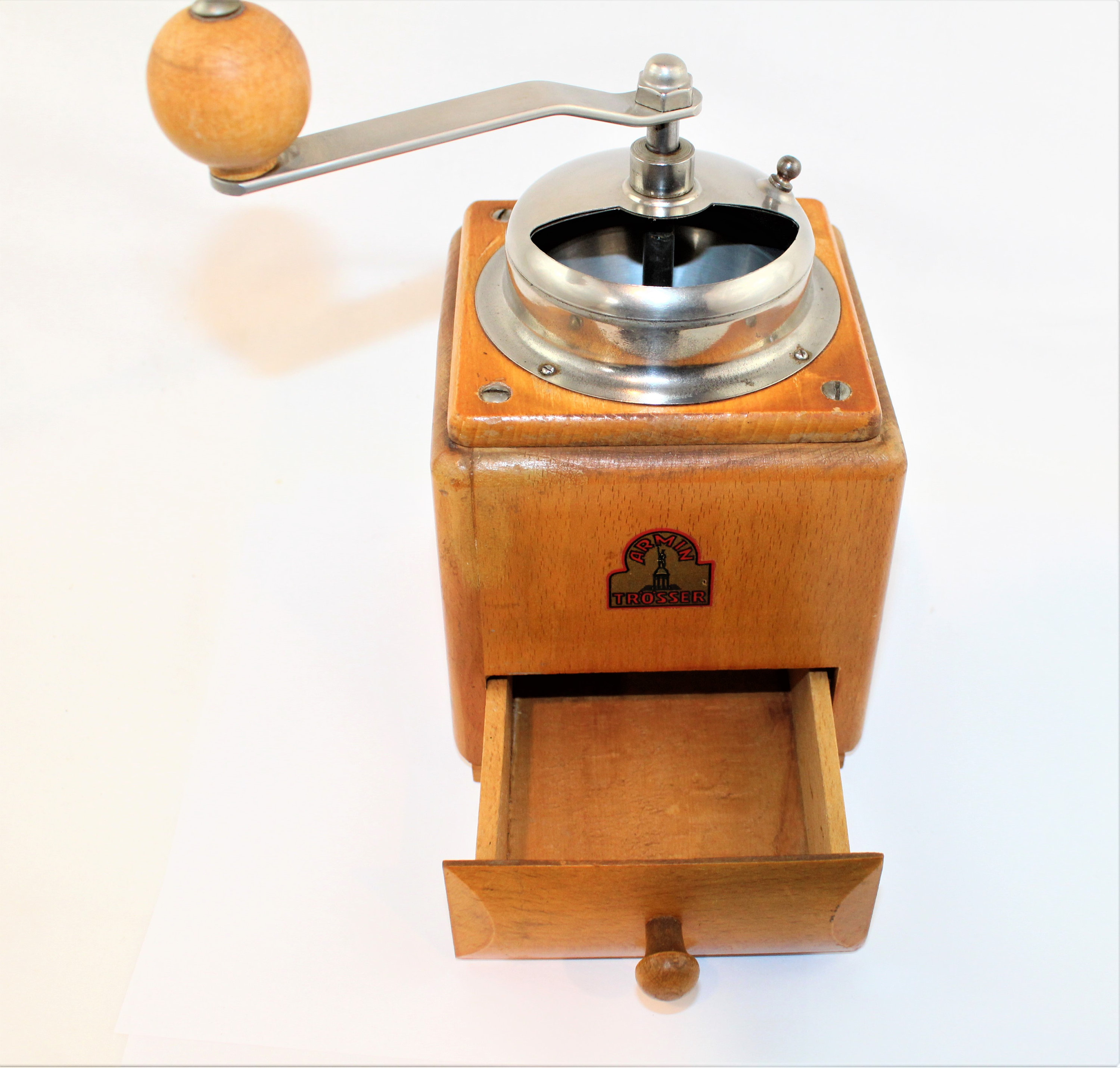 1950s German Armin Trosser Coffee Grinder, Coffee Mill