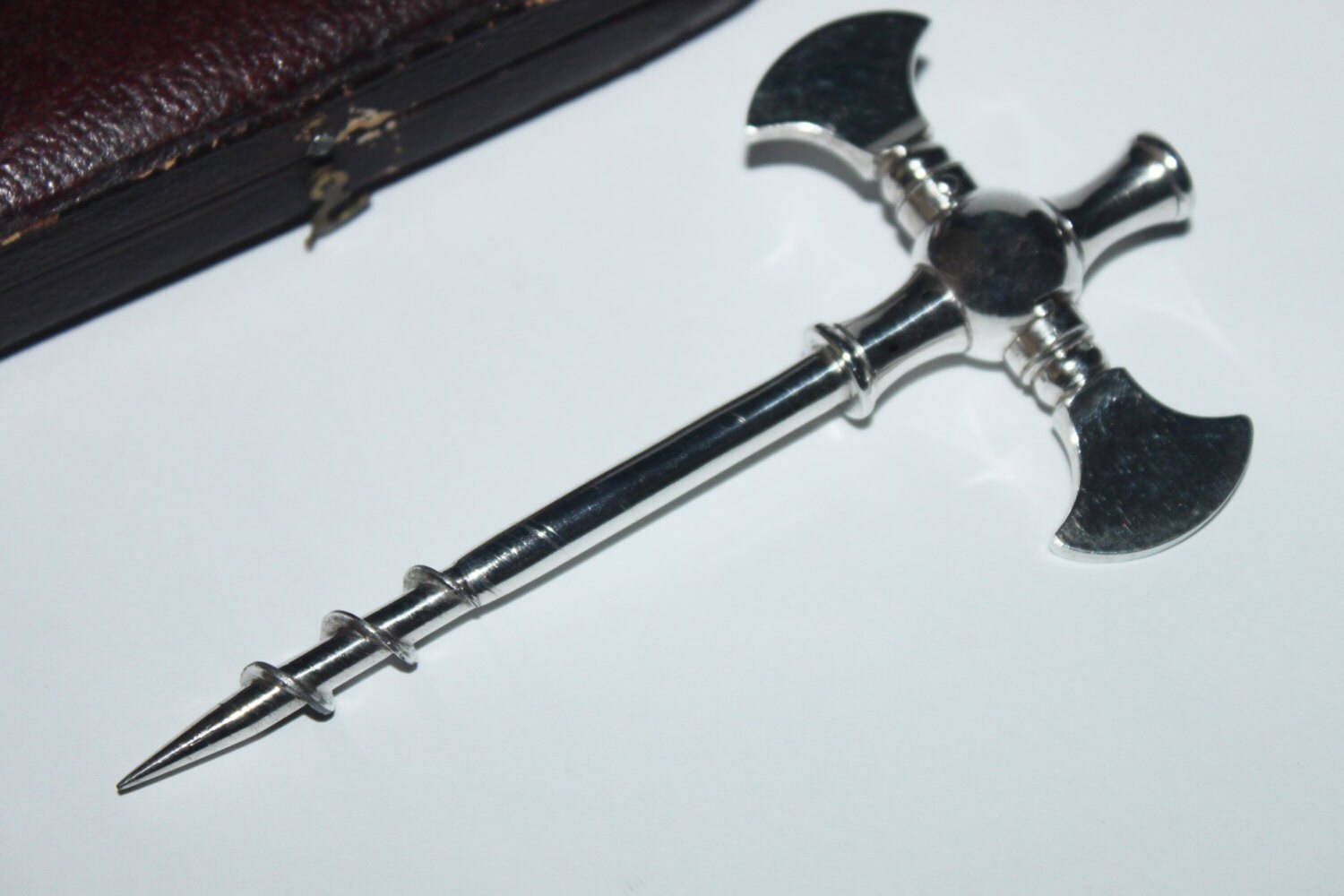 Antique Victorian Era Maws Prince of Wales Double Bladed Axe Champagne ...