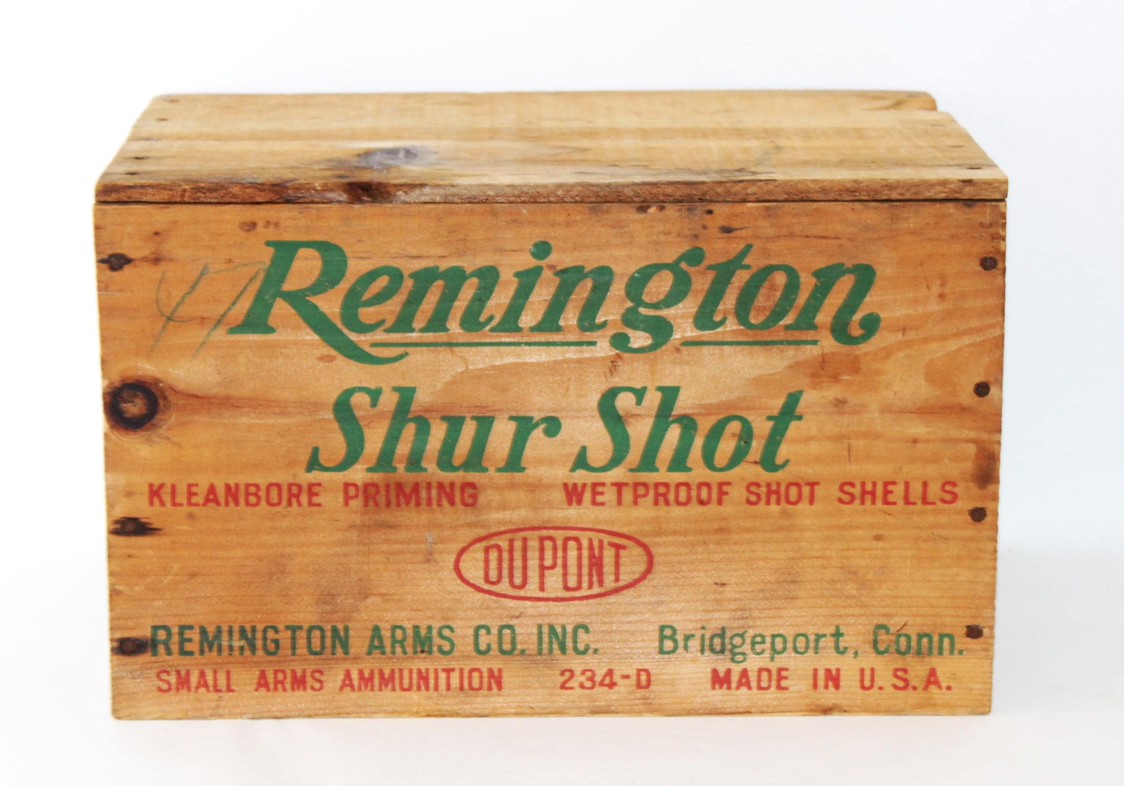 Vintage Remington Shur Shot Wooden Ammunition Crate - Rustic Decor for ...