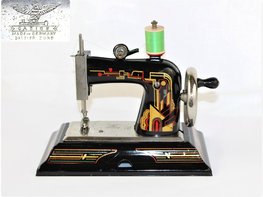 1940s German Casige Toy Sewing Machine Art Deco Model 1025 - Etsy