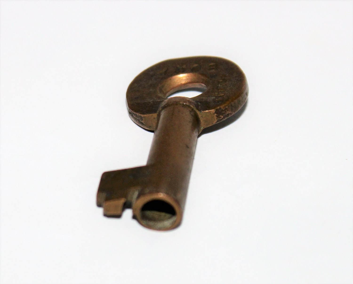 Vintage Adlake DM & I R Railroad Brass Hollow Barrel Lock Key, The ...