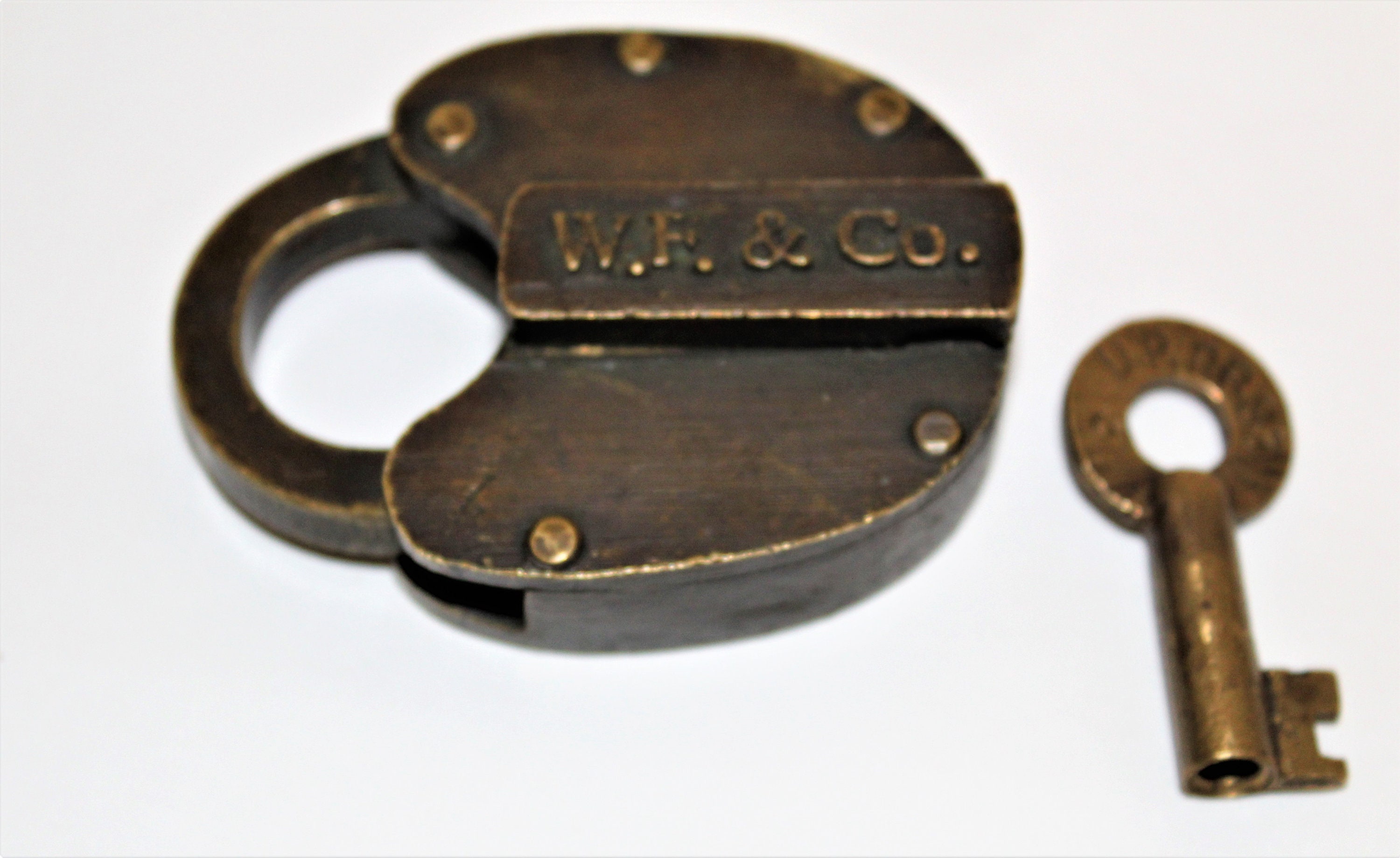 Wells Fargo Brass Padlock, Union Pacific Railroad