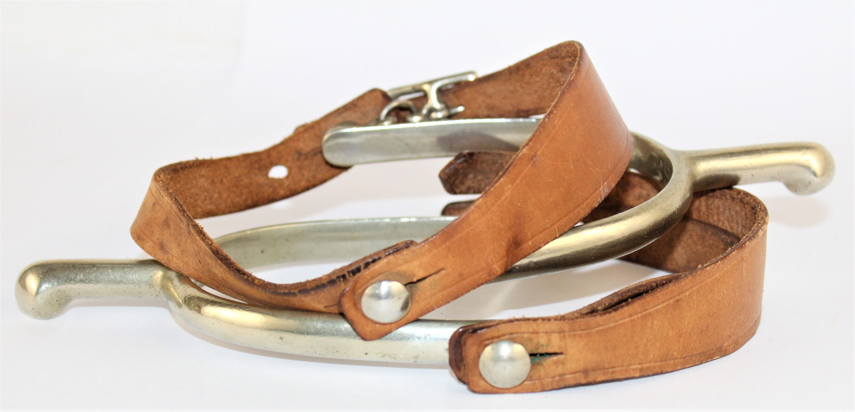 Antique August Buermann Cavalry Spurs, WWI U.S. Cavalry Spurs