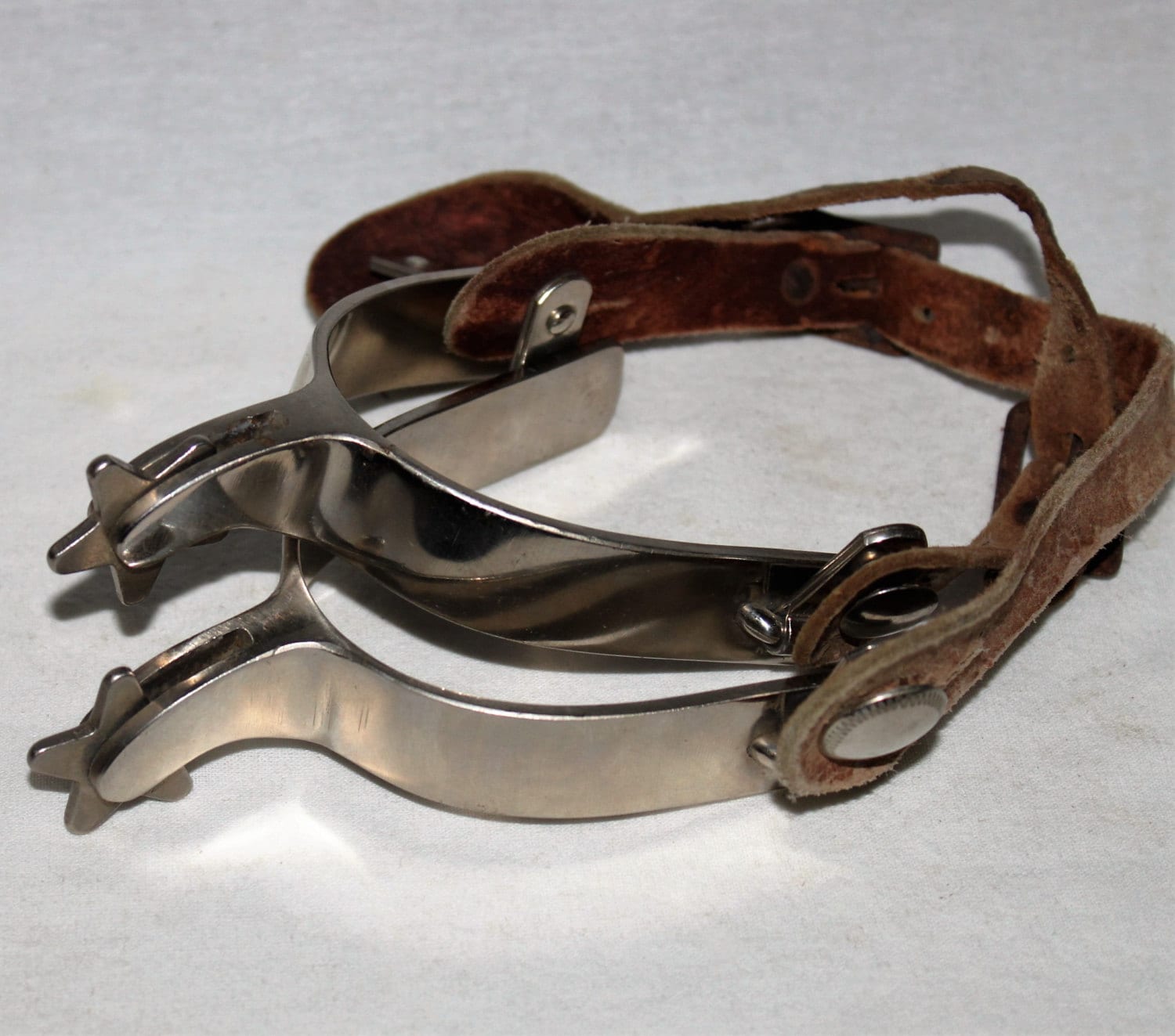 Pair of Vintage Kelly 5 Point Rowel Texas Spurs