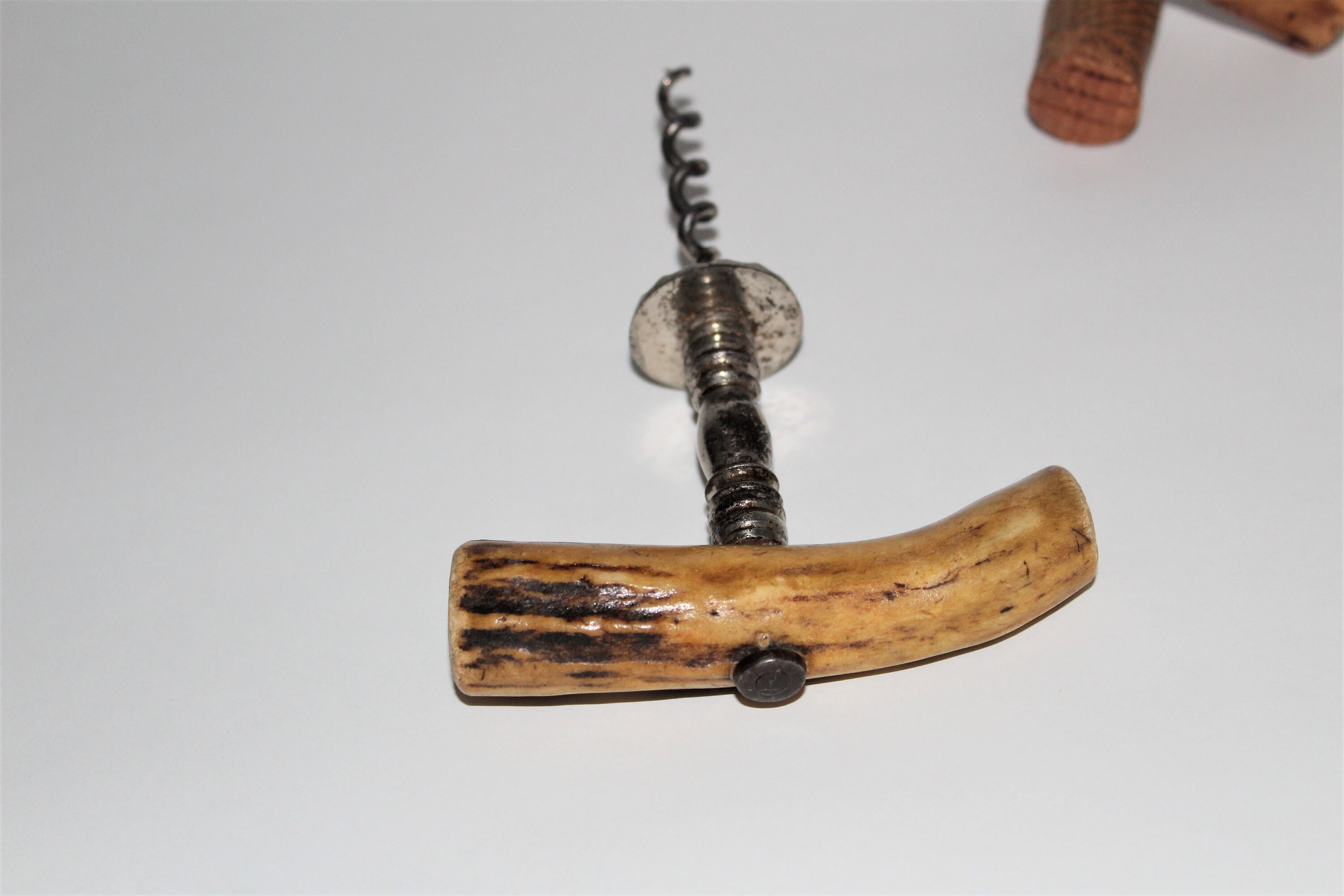 Antique Corkscrew, 19th Century Henshall Style Corkscrew, Stag Horn ...