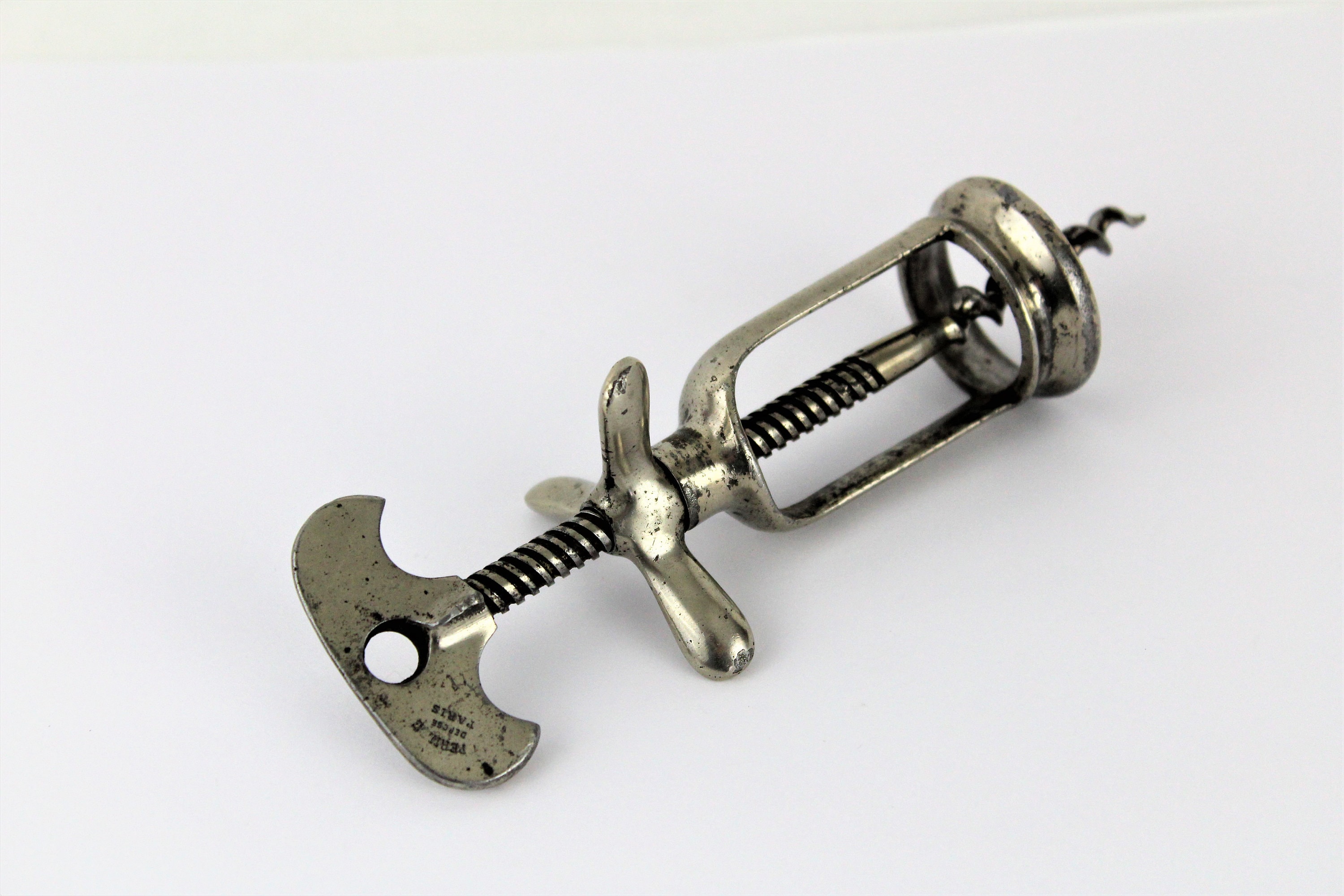 Antique 1876 French HELICE JHP, Perille PARIS Corkscrew, Jacques Perille’s