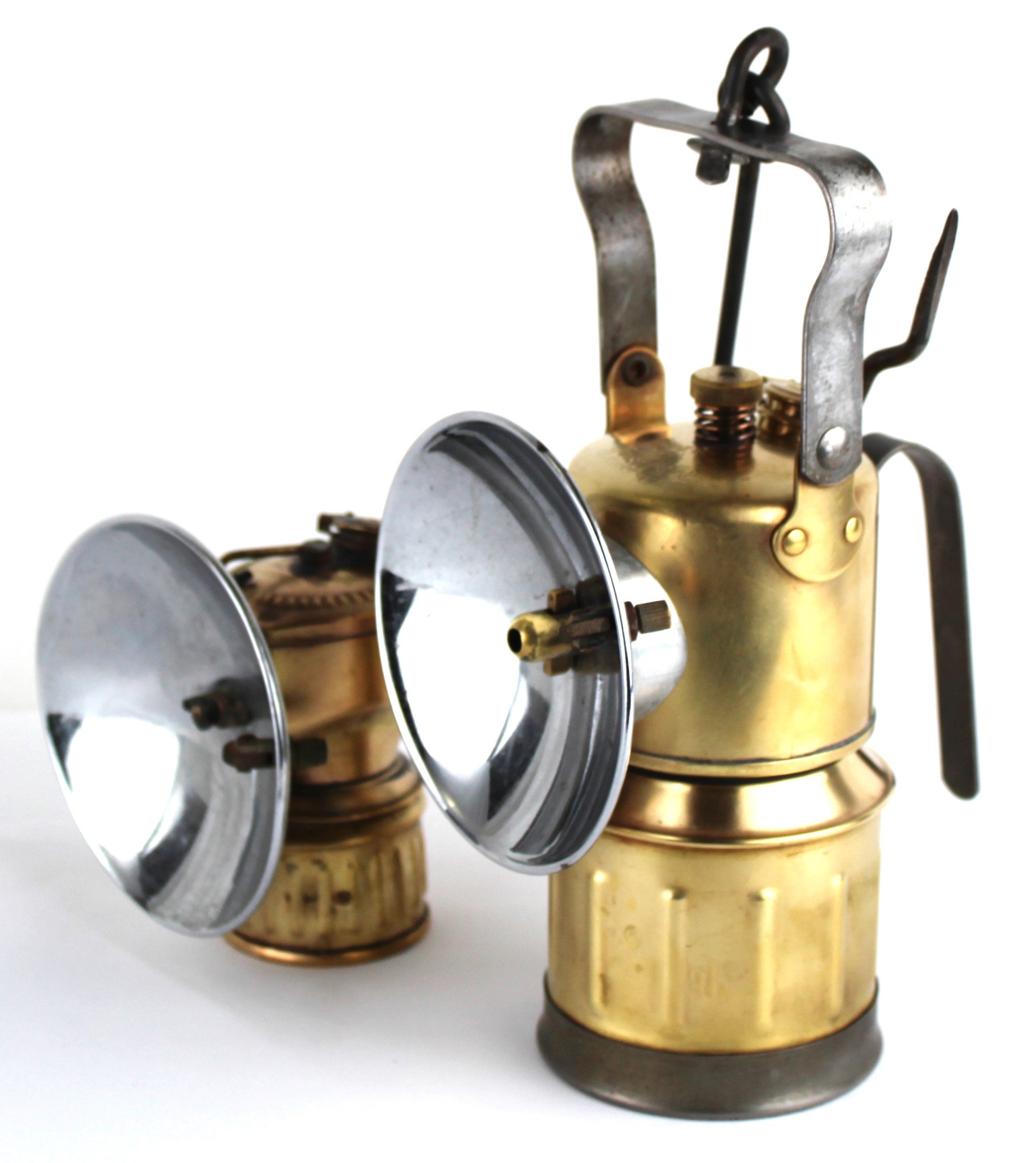 Antique 1930s JUSTRITE Carbide Lantern, Mining Artifact, Large Miners ...