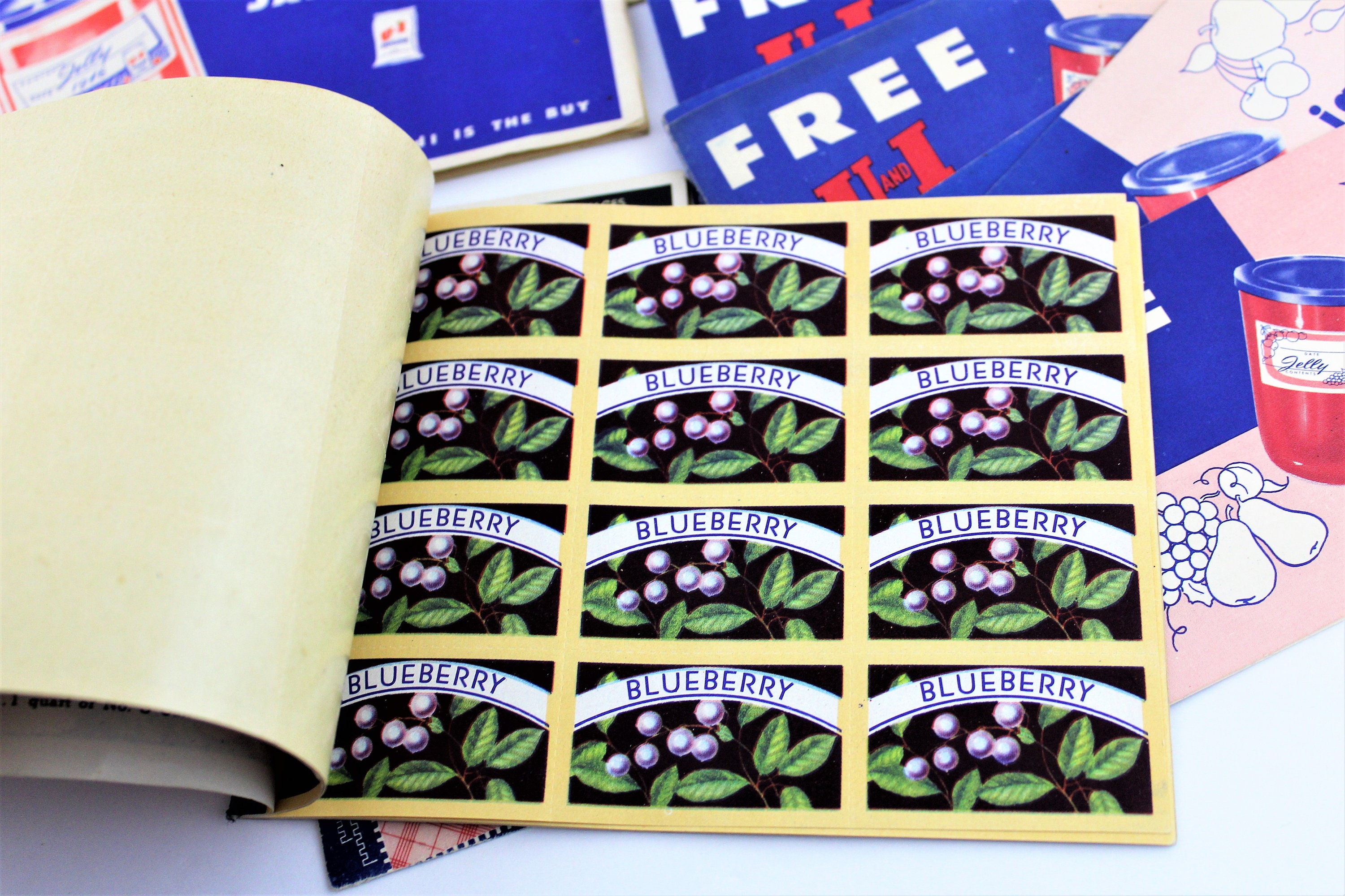 Vintage Collection of 21 Booklets of Adorable Canning Jar Labels for ...
