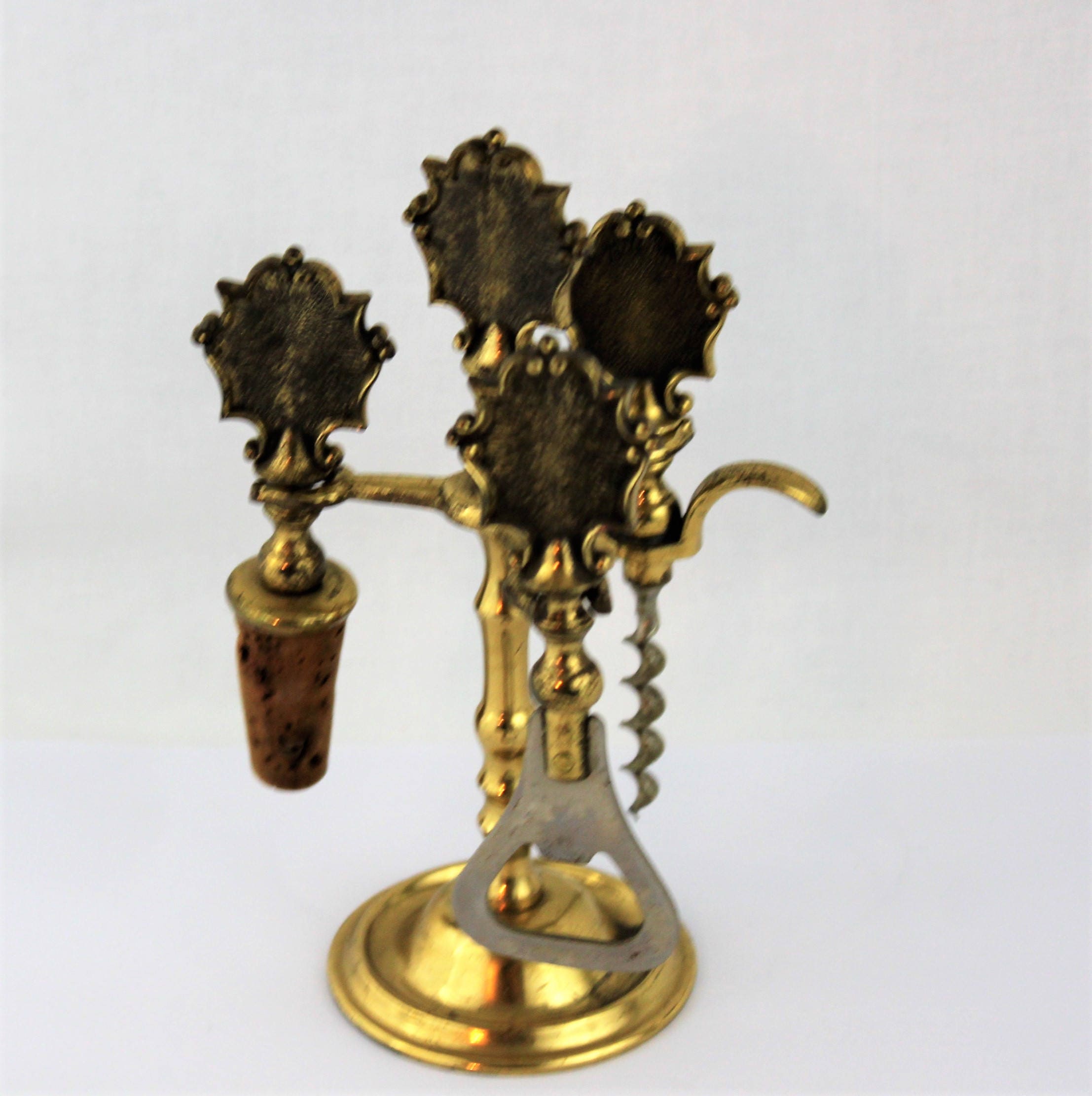 Vintage English Brass Barware Set, Featuring the English Crests of ...