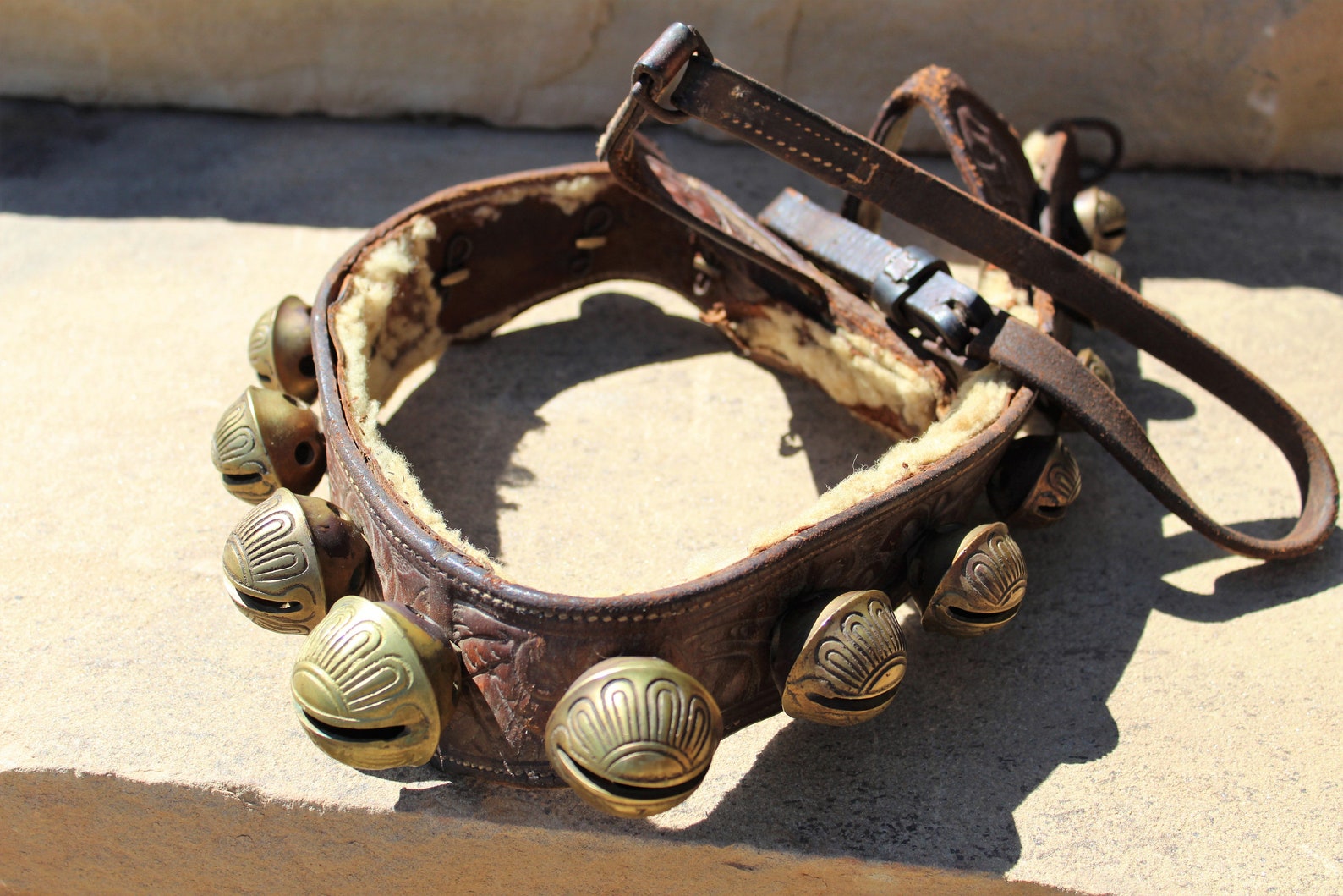 Large Set of Brass Sleigh Bells Horse Breast Collar Bells - Etsy