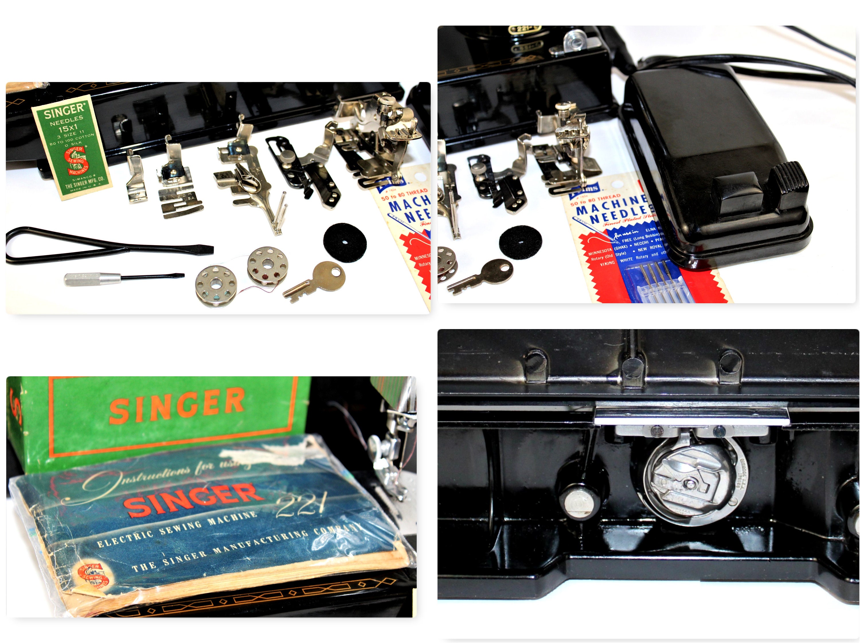 Singer Featherweight Sewing Machine, Singer 221, Precision Sewing