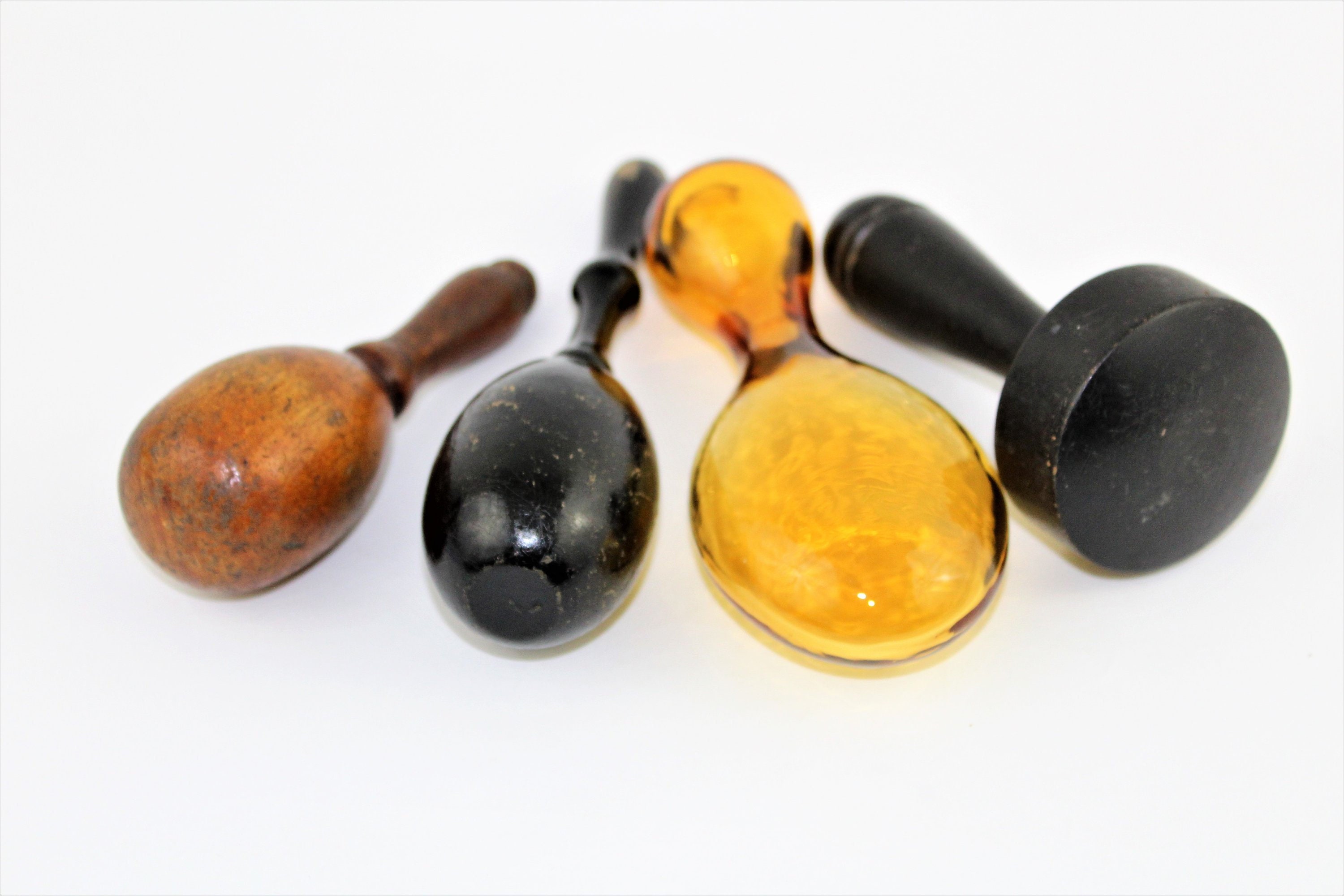 Four Antique Sock Darners, Darning Egg