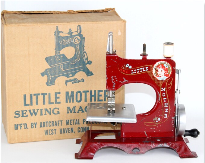 Vintage 1940s Little Mother Sewing Machine IOB - Etsy