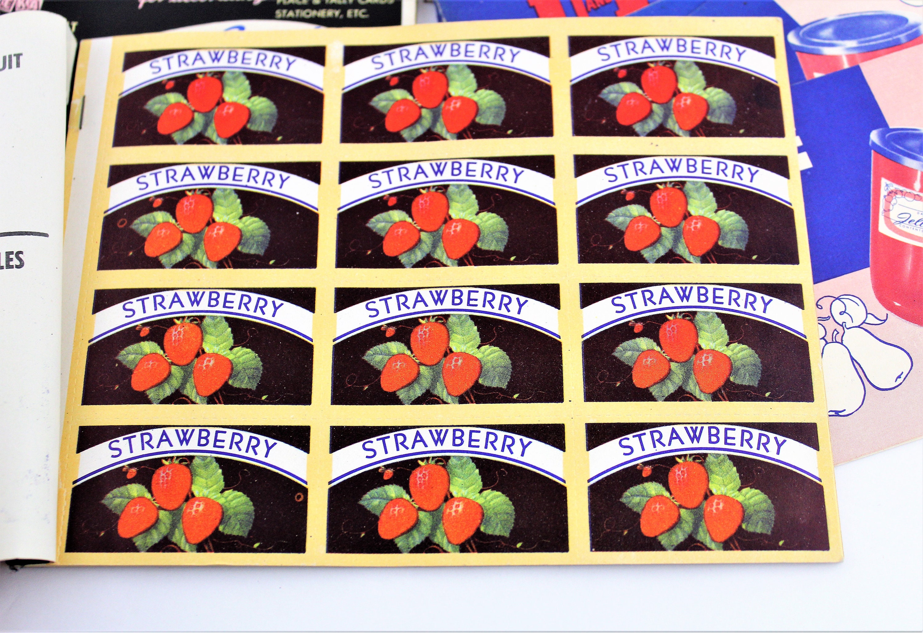 Vintage Collection of 21 Booklets of Adorable Canning Jar Labels for ...